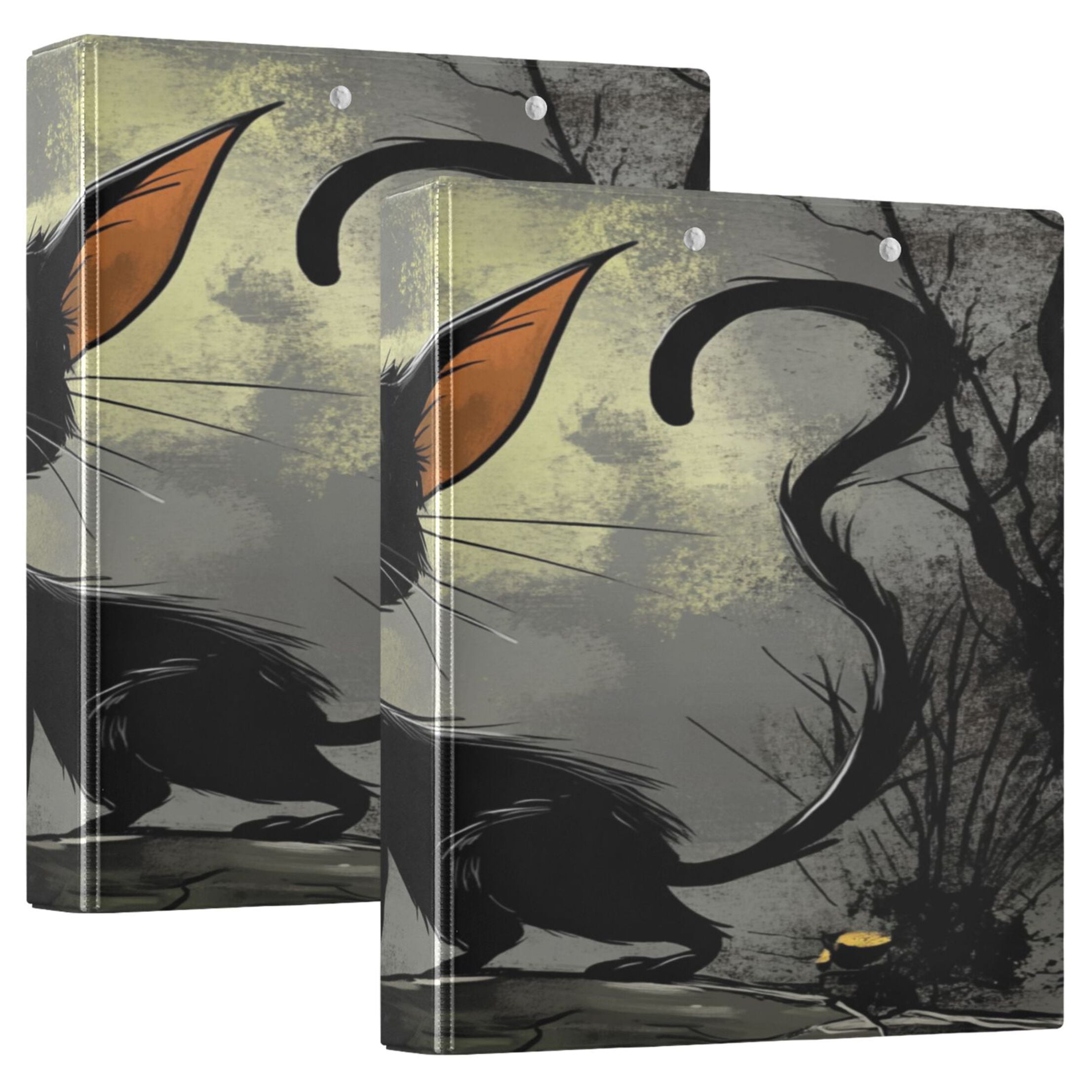 WOBOGO Funny Black Cat File Folders Extra Large Capacity to Hold 200 ...