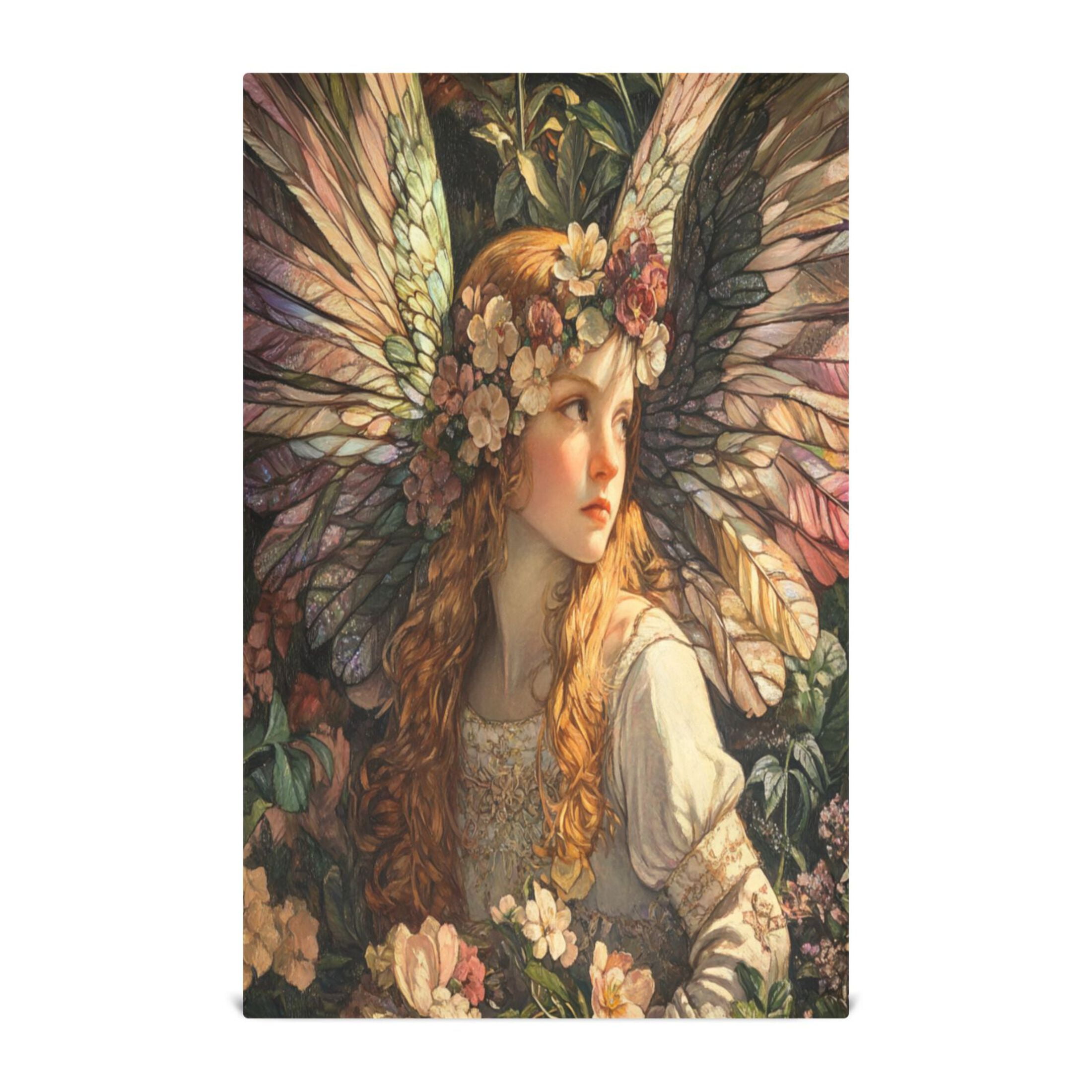 WOBOGO Garden Angels Kitchen Towel 1 Piece Large Cotton Dishcloth ...