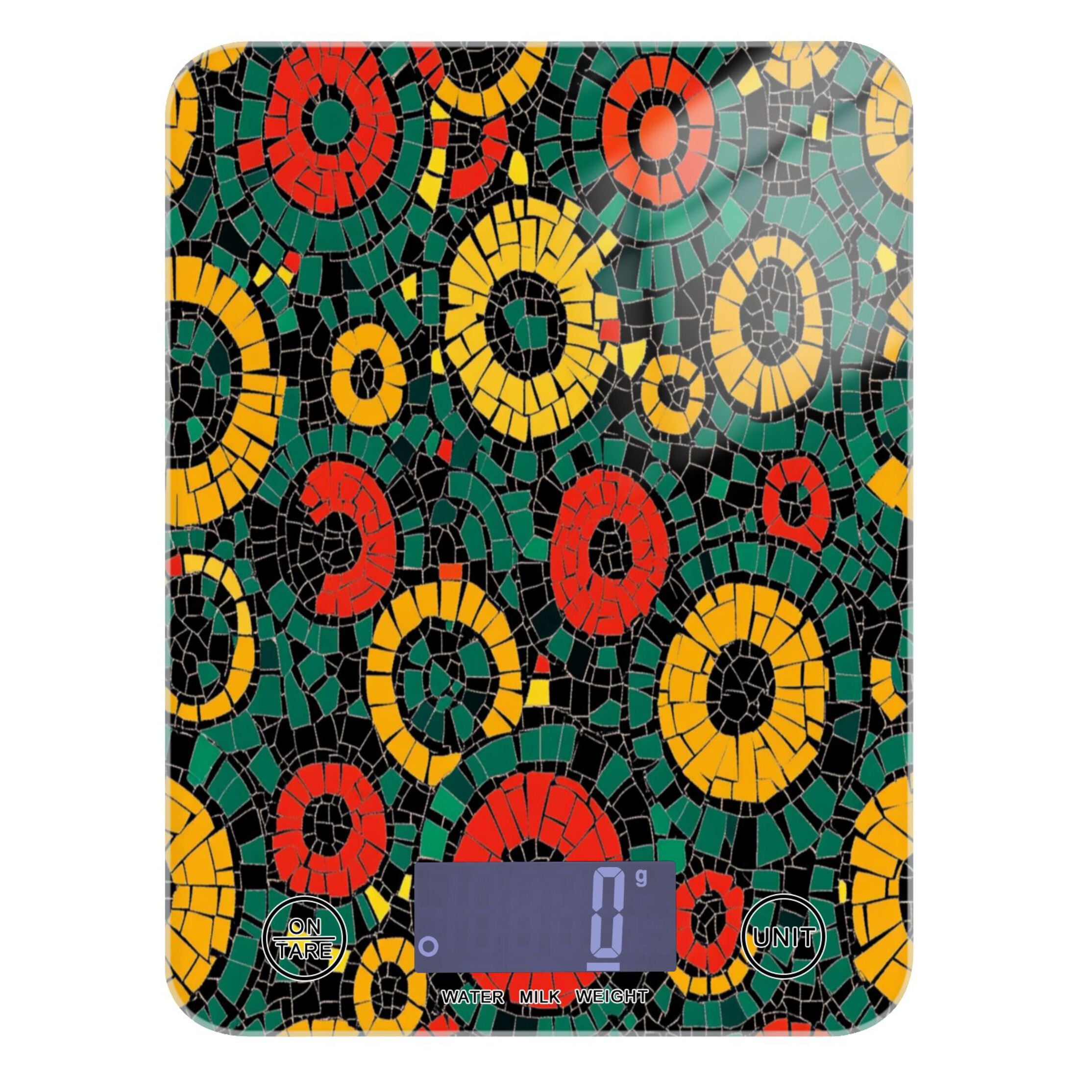 WOBOGO Geometric Circle Figure Kitchen Scale Digital Gram and Ounce ...