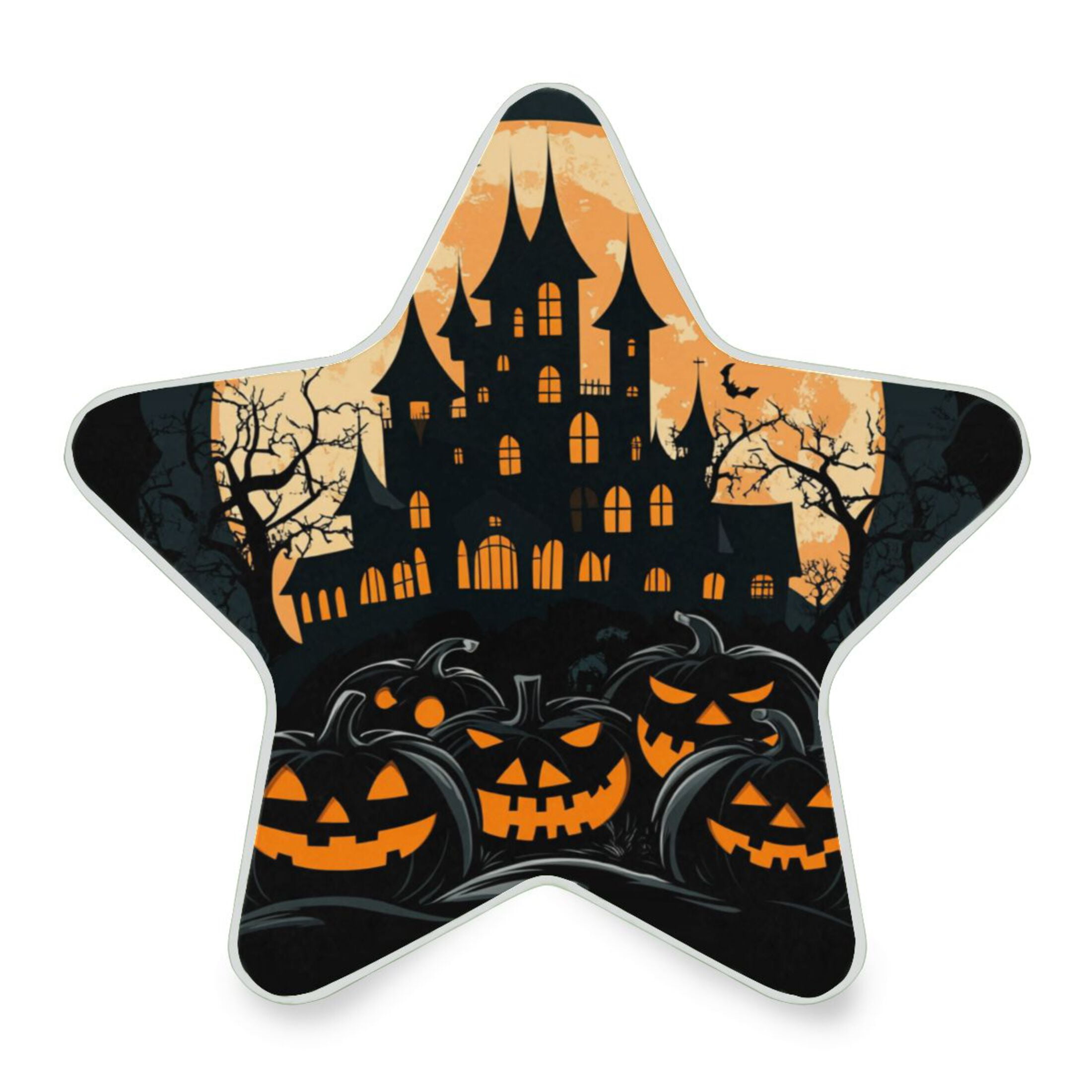 WOBOGO Ghost Pumpkin LED Star Night Light 0.2 Watt Wall Plug Dusk to ...
