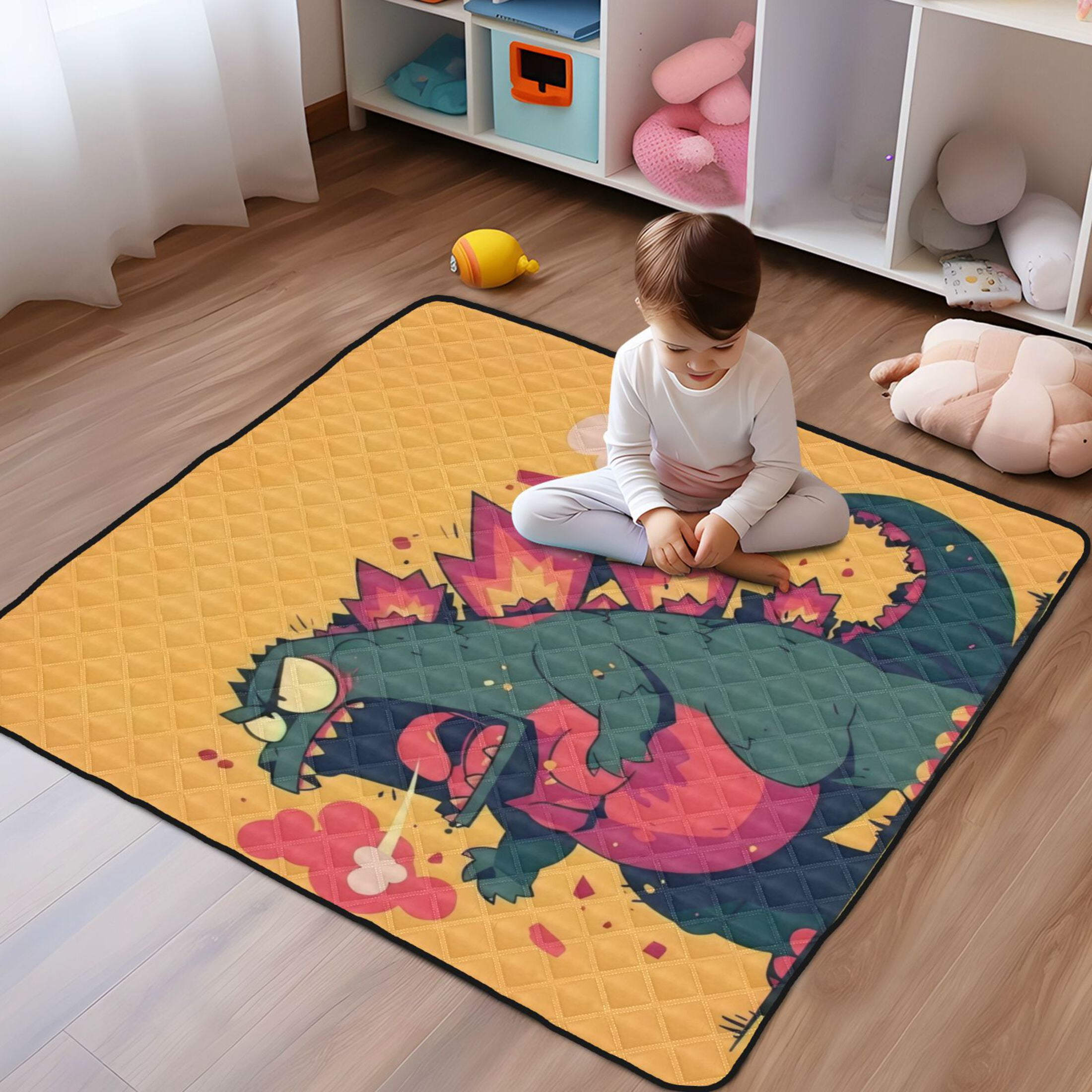 WOBOGO Giant Dinosaur Baby Playmats Extra Large Waterproof Rollable ...