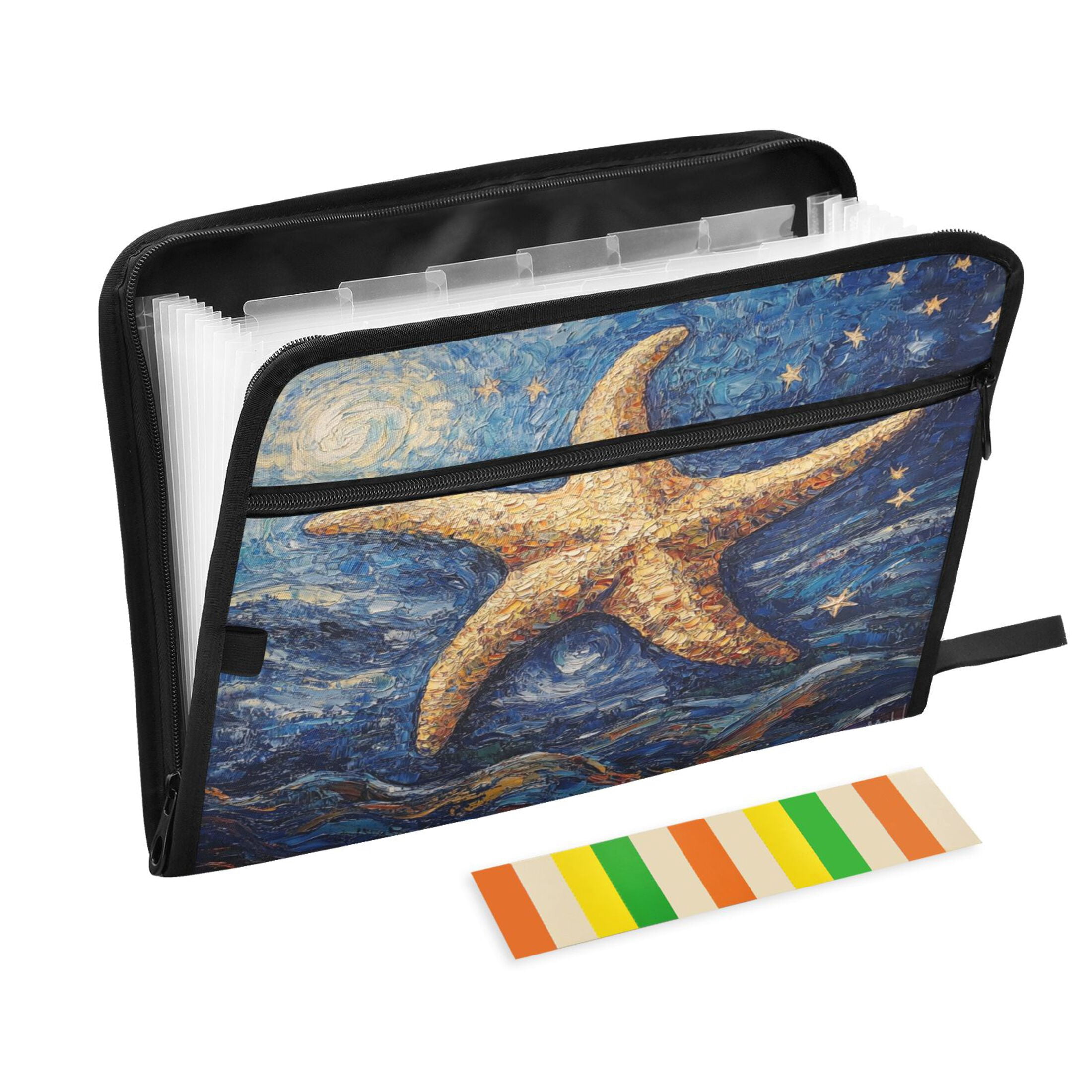 WOBOGO Giant Starfish Oil Painting Expanding File Folder Letter Size ...