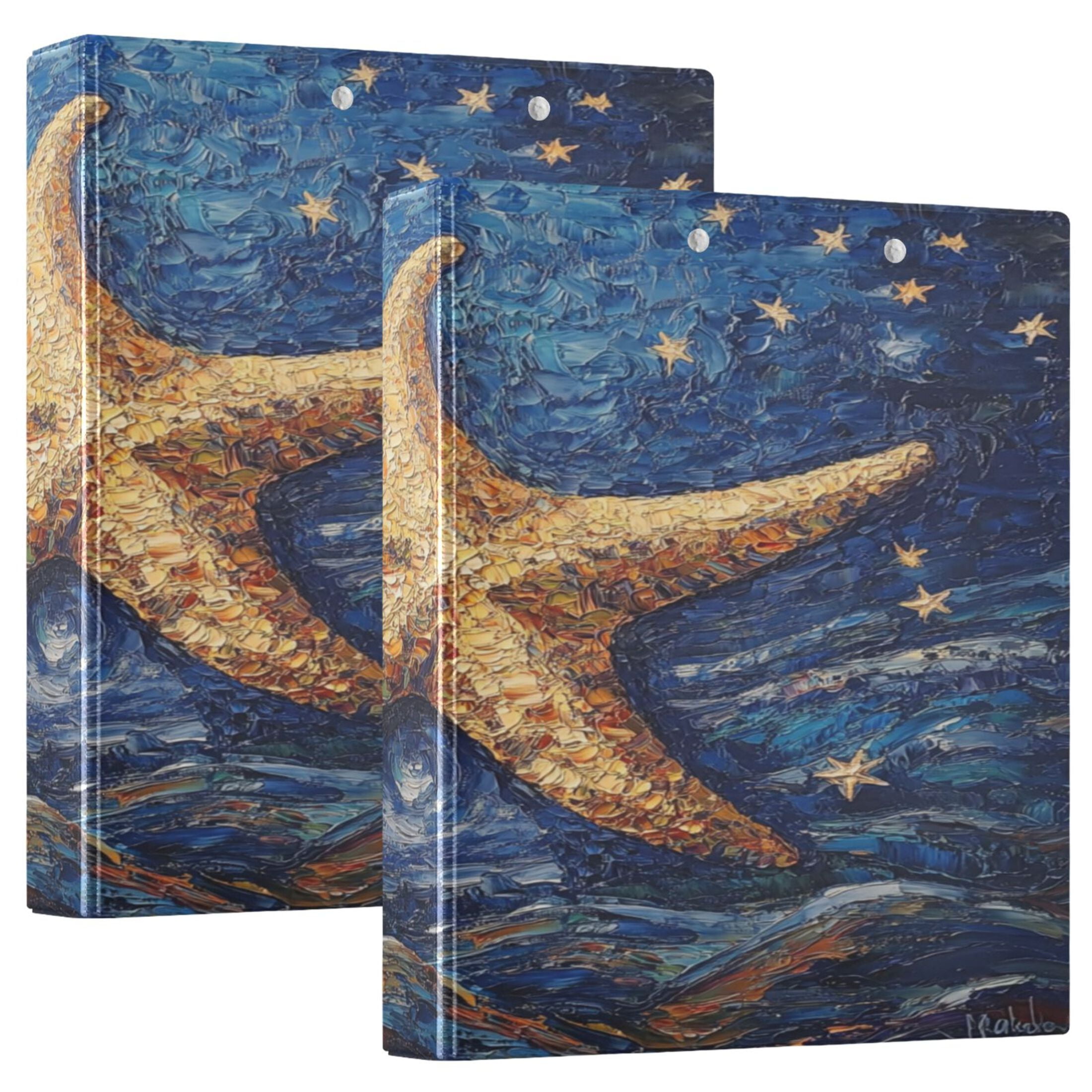 WOBOGO Giant Starfish Oil Painting File Folders Extra Large Capacity to ...