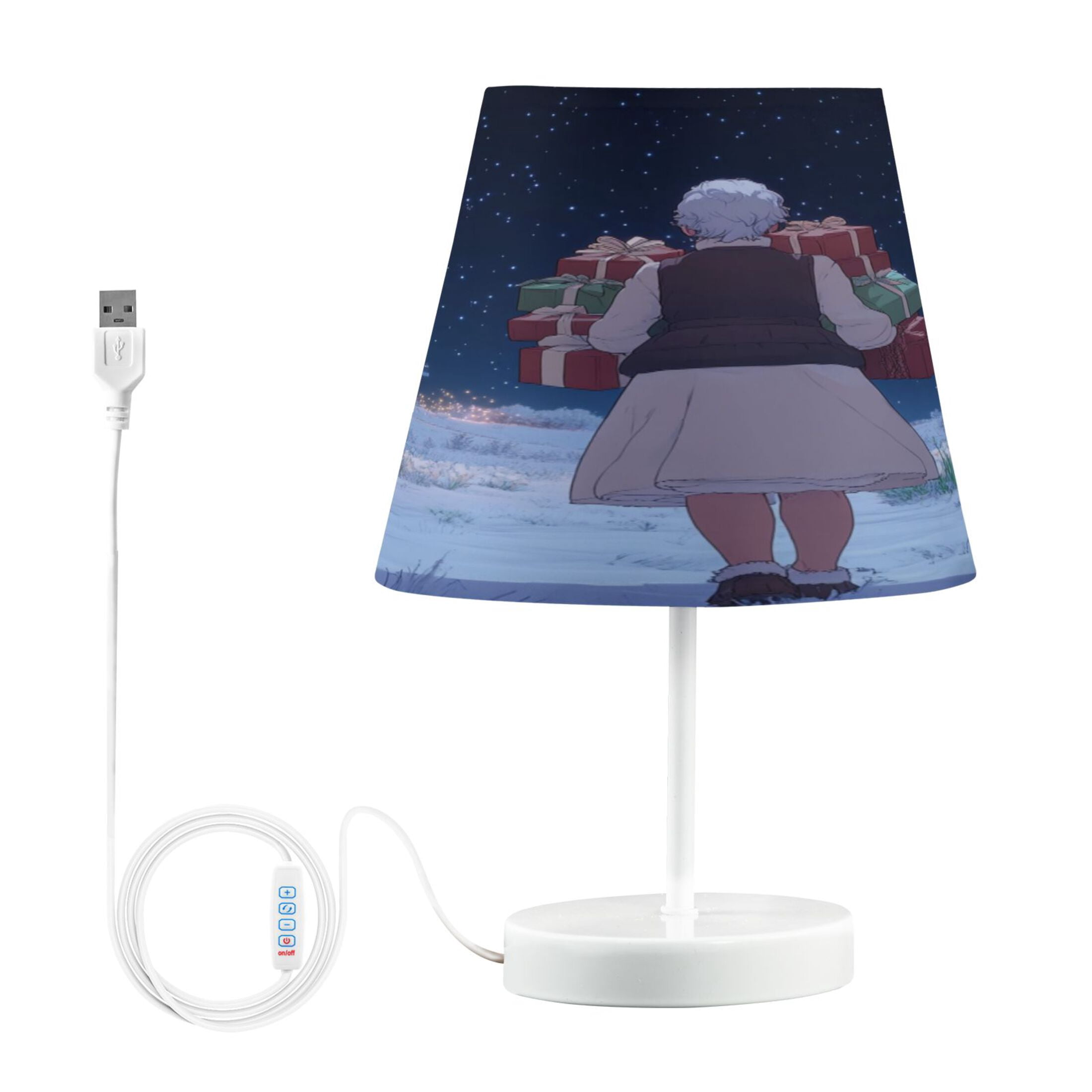 WOBOGO Gift Giving Granny Table Lamps Bedroom 3-Speed Dimmable Farm ...