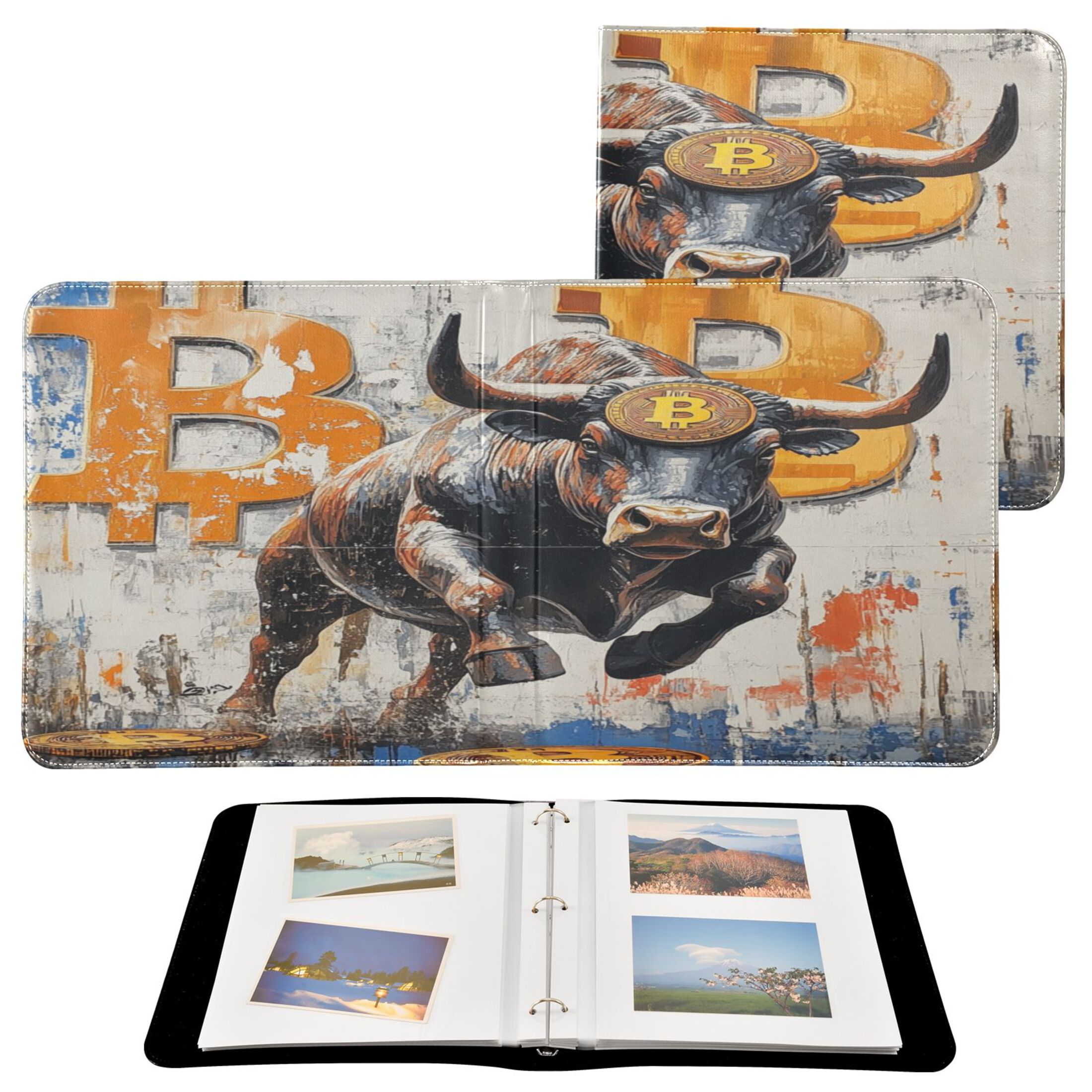 WOBOGO Gold-coin Cow Photo Albums 20 pages large capacity DIY self ...