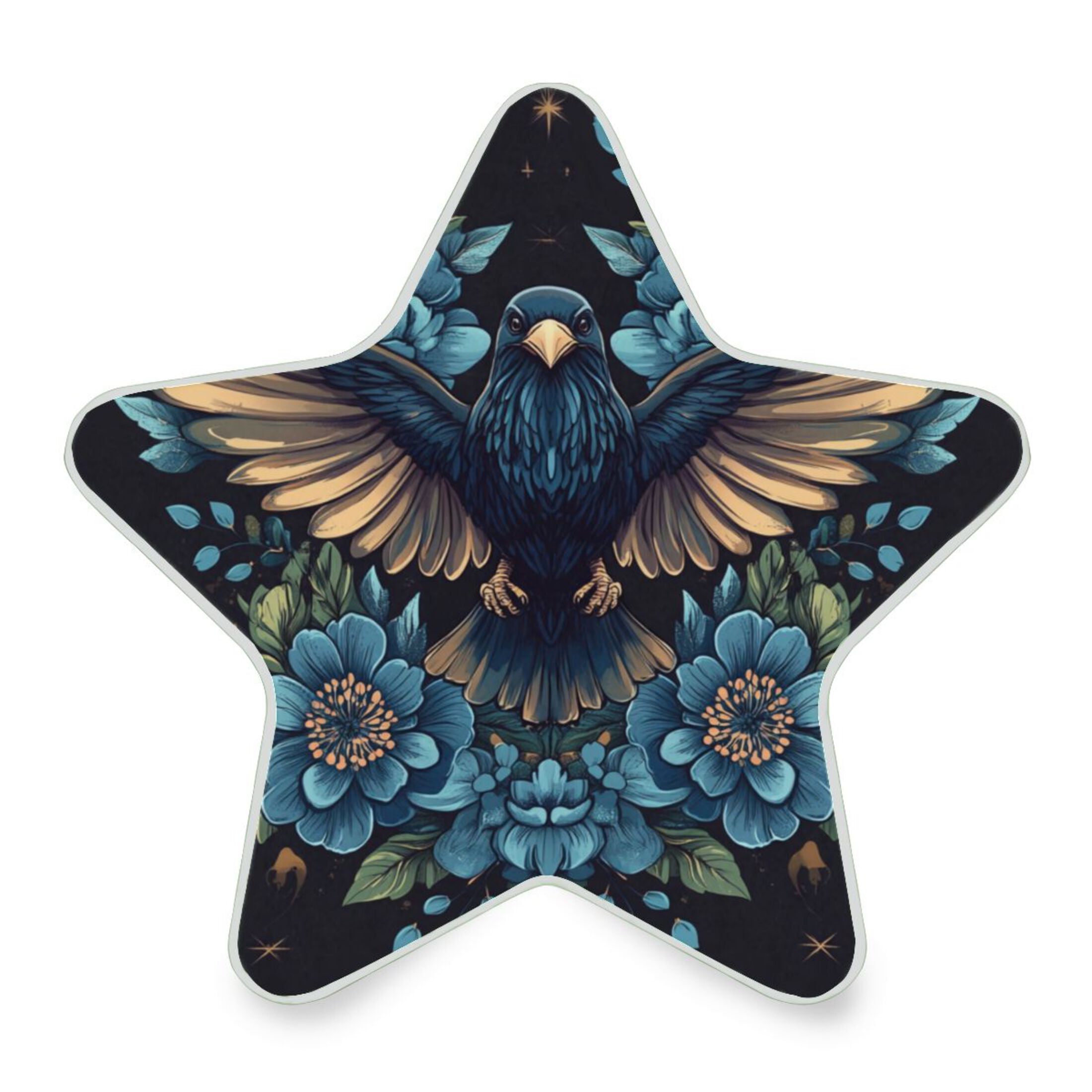 WOBOGO Golden Winged Crow Pattern LED Star Night Light 0.2 Watt Wall ...