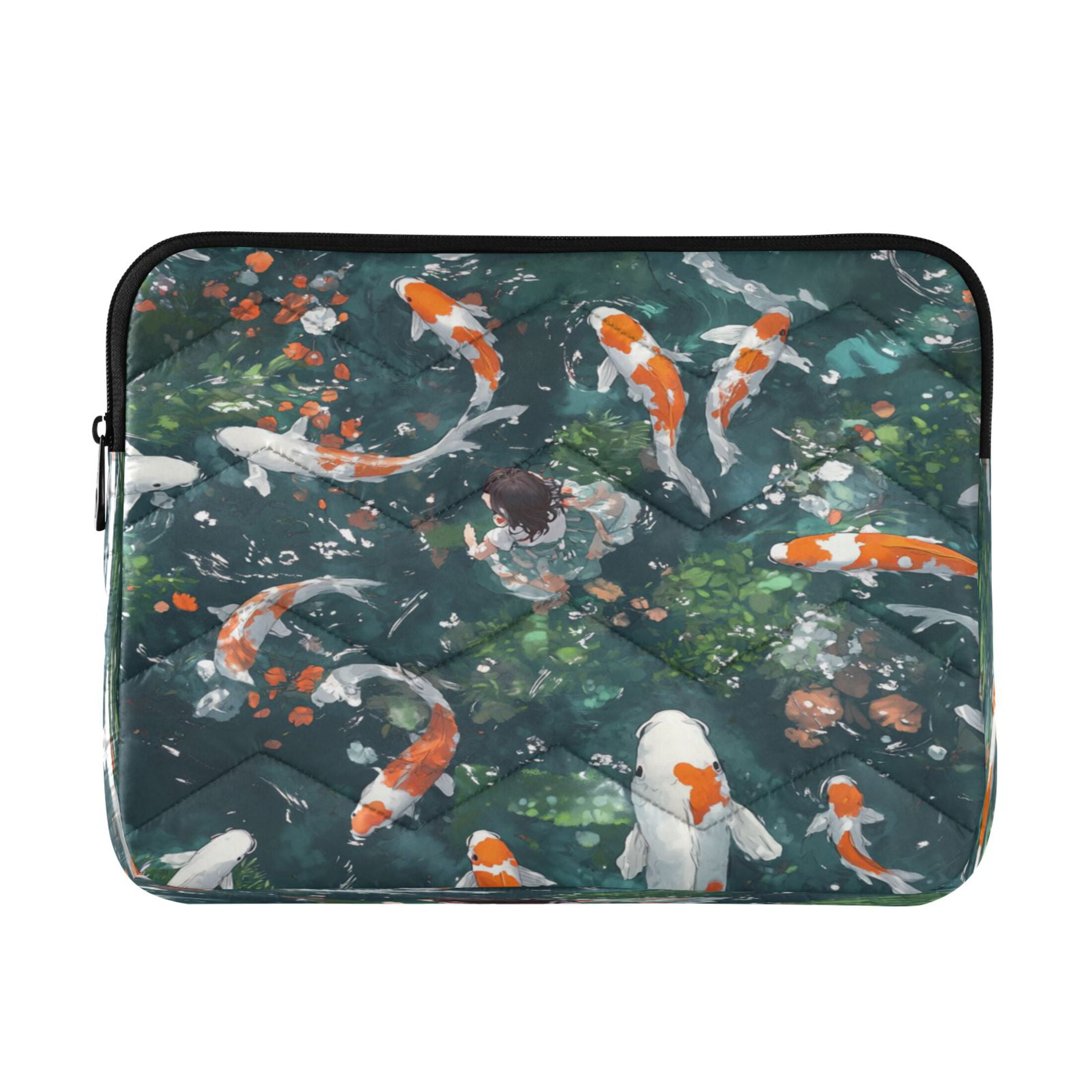 WOBOGO Goldfish Lass Laptop Sleeve 13.4 inch Lightweight Zipper Design ...