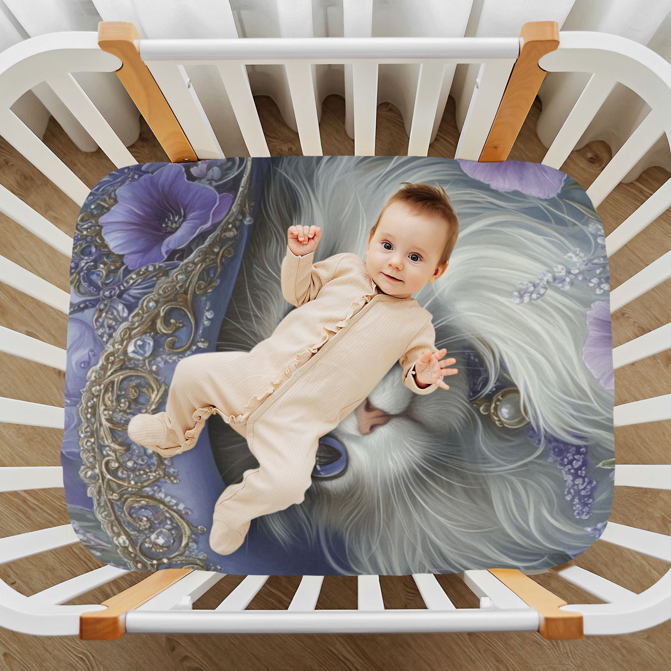 WOBOGO Gorgeous Persian Cat Baby Crib Sheets Super Soft Microfiber ...