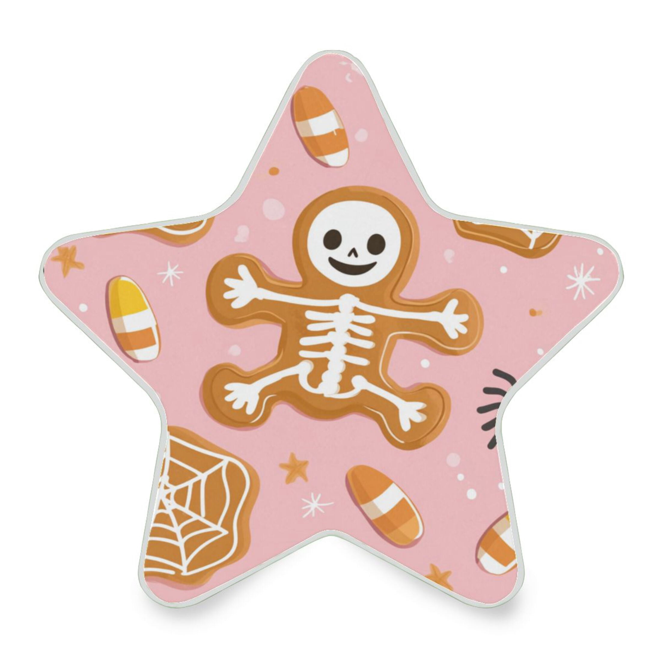 WOBOGO Halloween Cookies and Gingerbread Men Pattern LED Star Night ...