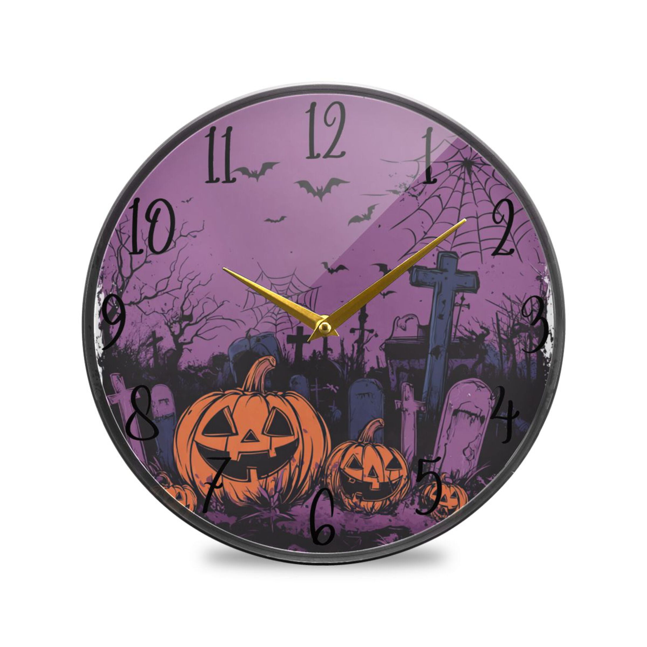 WOBOGO Halloween Night Background with Spooky Pumpkins Acrylic Wall ...