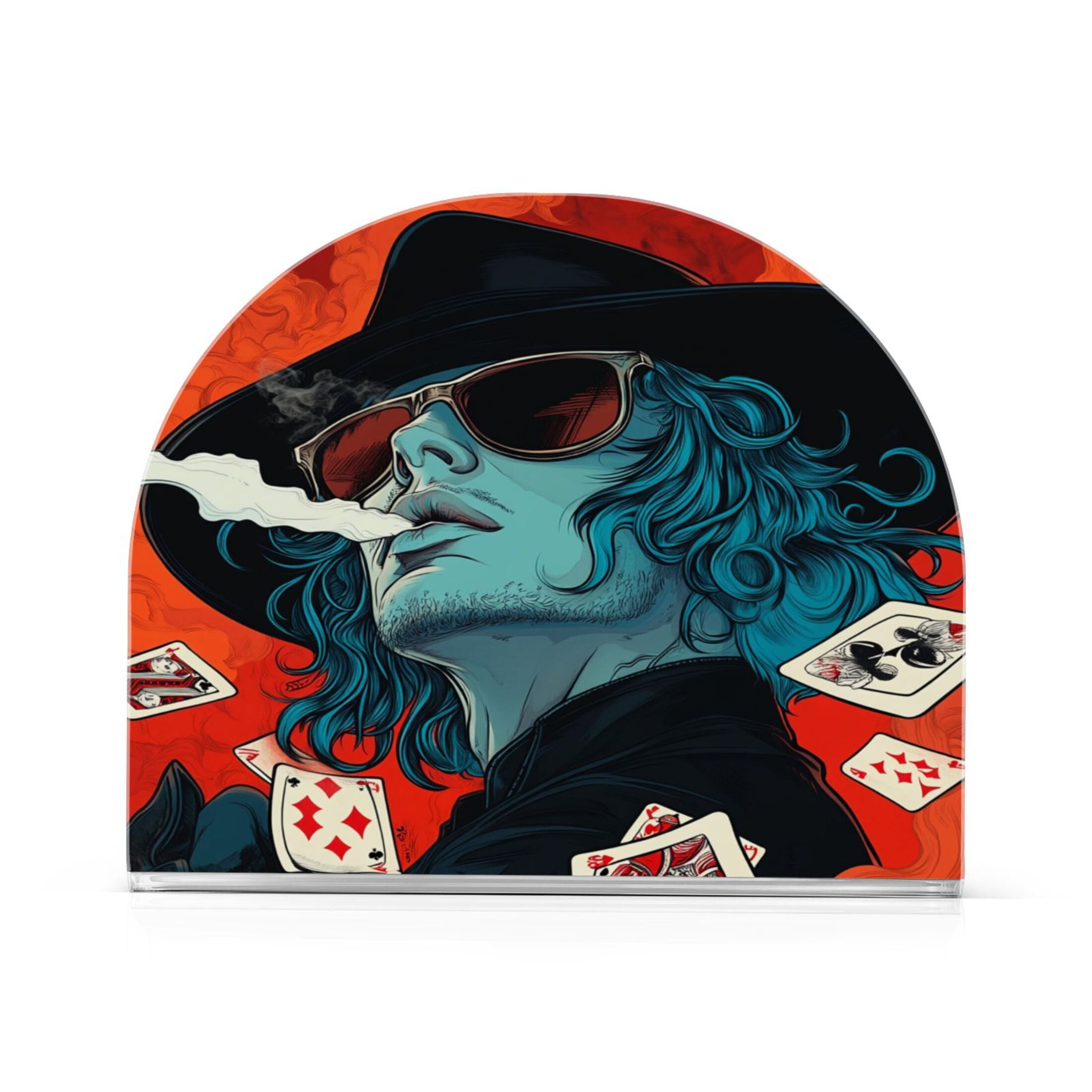 WOBOGO Handsome God Of Gamblers Clear Acrylic Napkin Holder Kitchen ...