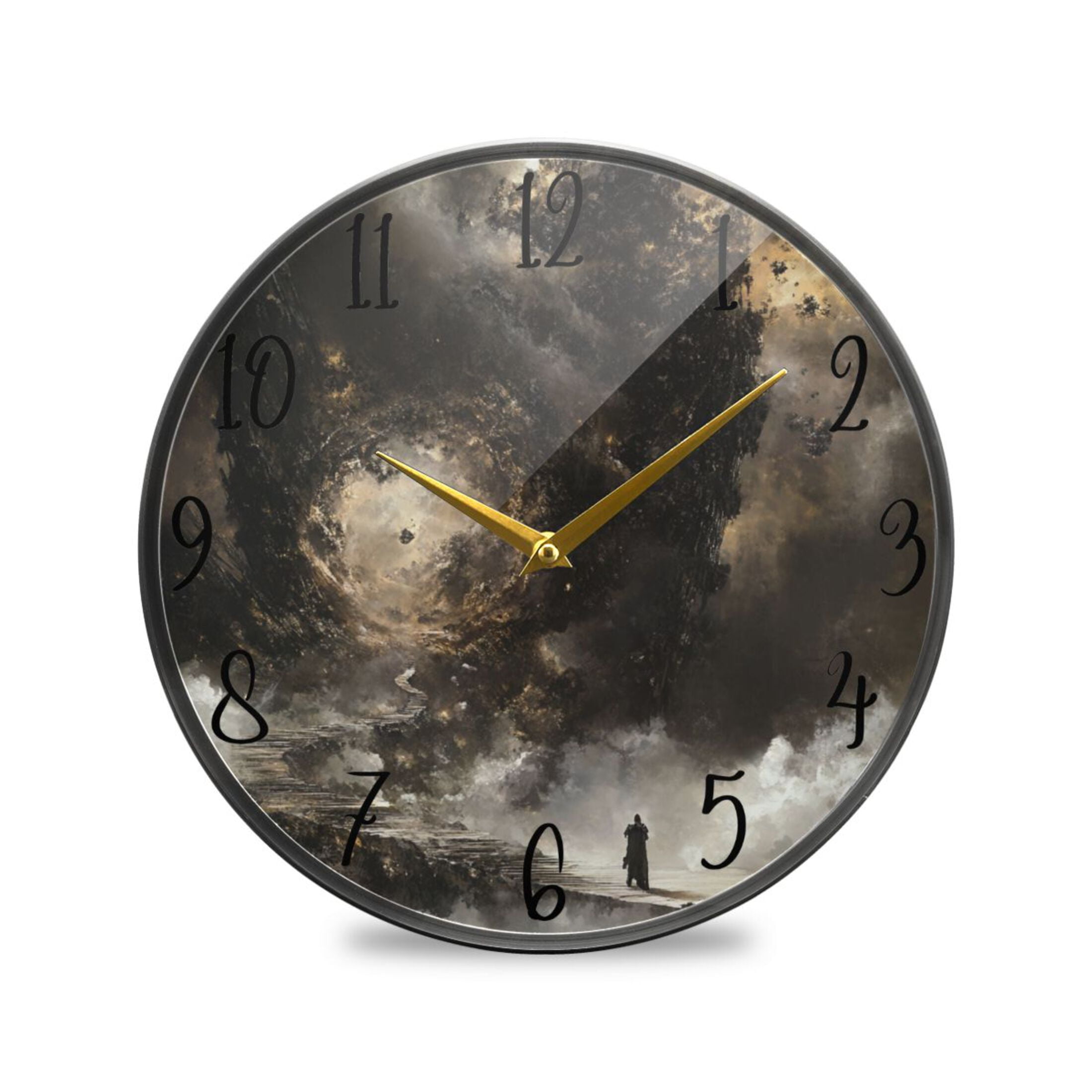 WOBOGO Heavenly Law Acrylic Wall Clock Battery Operated 9.5in Silent No ...