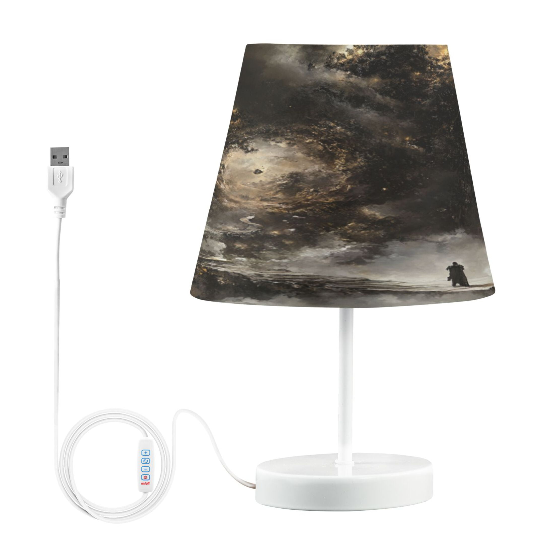 WOBOGO Heavenly Law Table Lamps Bedroom 3-Speed Dimmable Farm Style ...