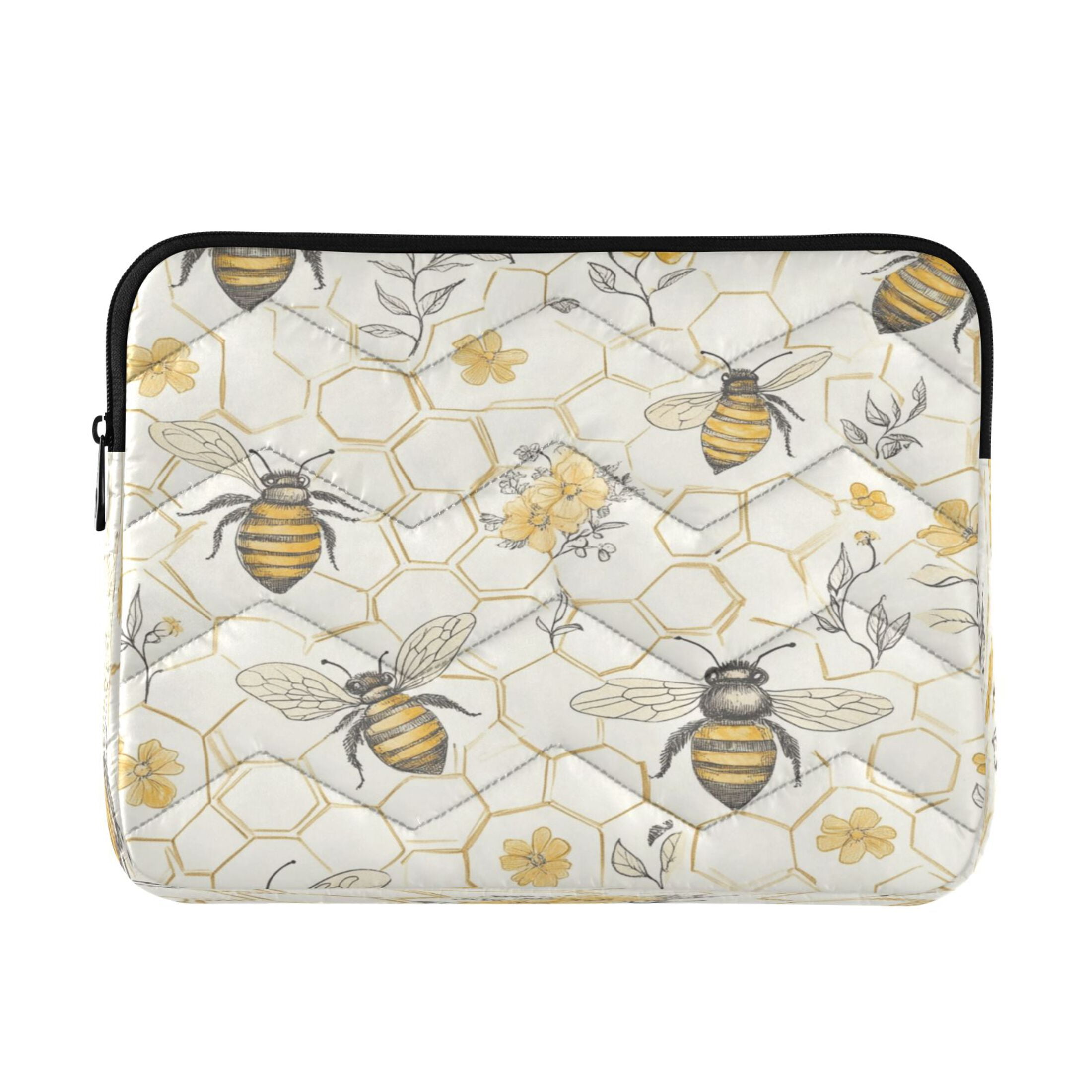 WOBOGO Honeycomb with Bees Pattern Laptop Sleeve 15.7 inch Lightweight ...