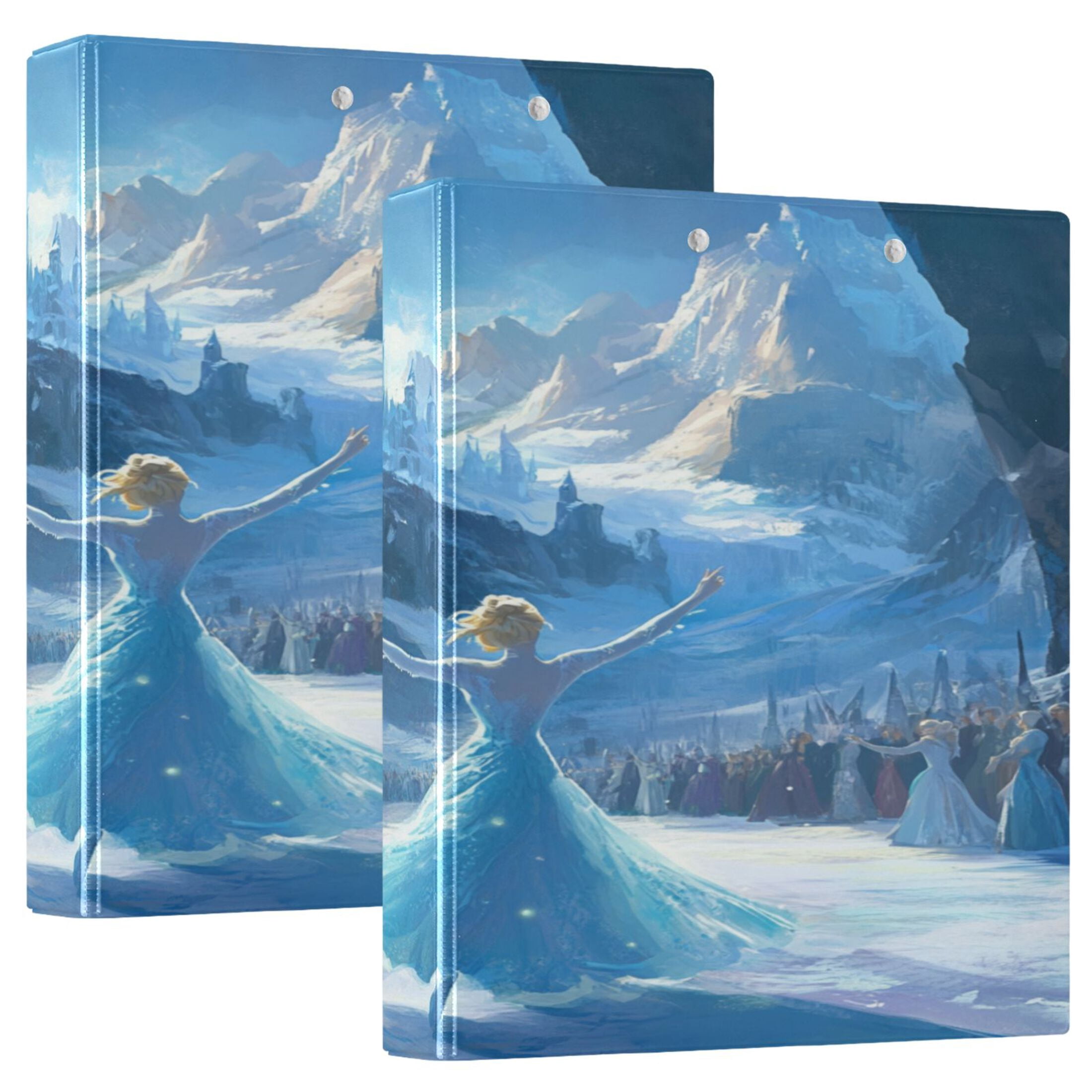 WOBOGO Ice Princess Dancing on The Ice Pattern File Folders Extra Large ...