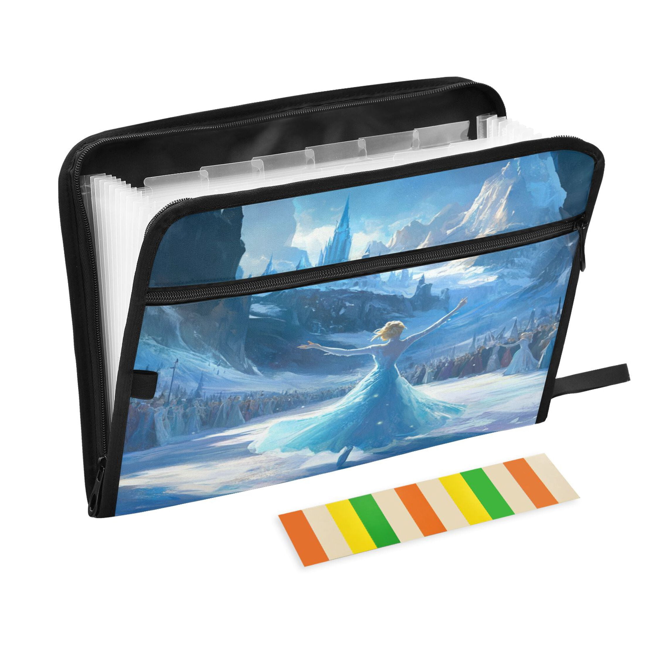 WOBOGO Ice Princess Dancing on The Ice Pattern Expanding File Folder ...