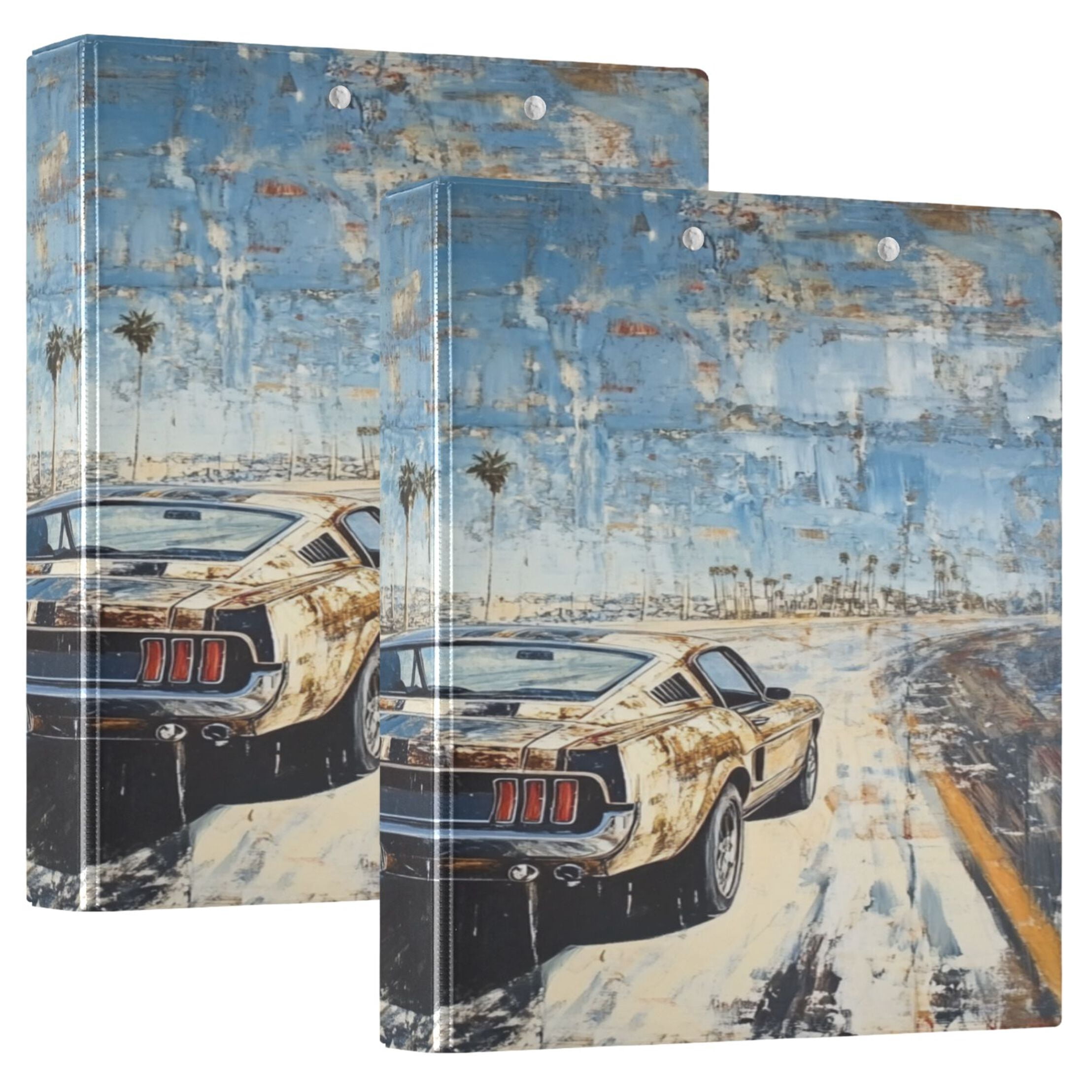 WOBOGO Illustration Of A Car on The Highway File Folders Extra Large ...