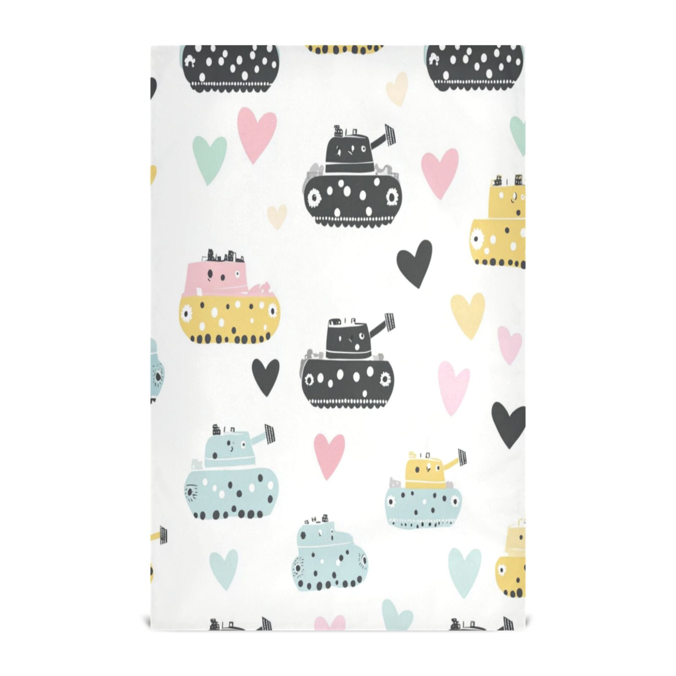 WOBOGO Illustration Of Colorful Cute Tanks Kitchen Towel 6 Piece Large ...