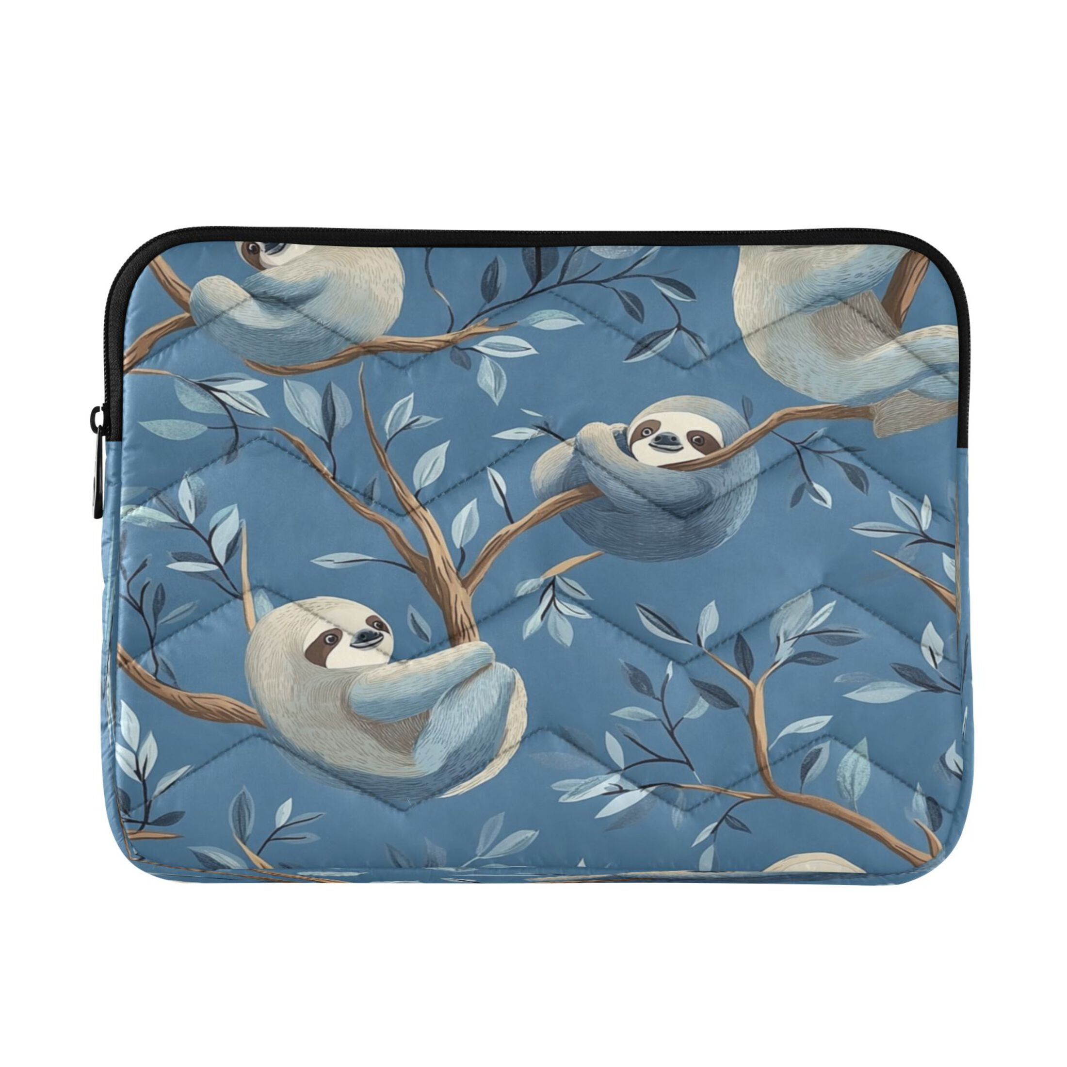 WOBOGO Illustration Of Cute Sloth Lying on The Tree Laptop Sleeve 15.7 ...