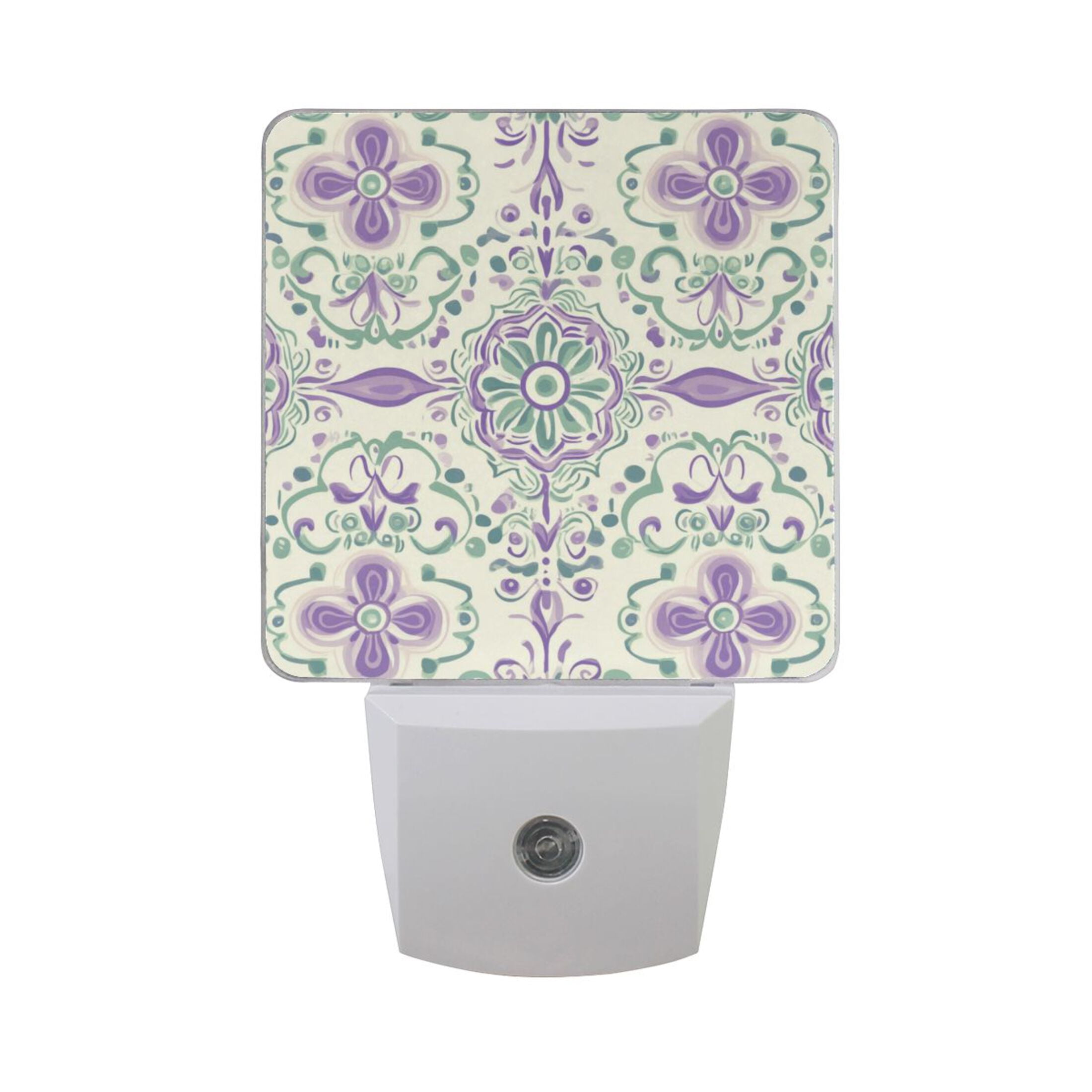 WOBOGO Intricate Indian Patterns LED Night Light 2 Pcs Set 0.5 Watt ...