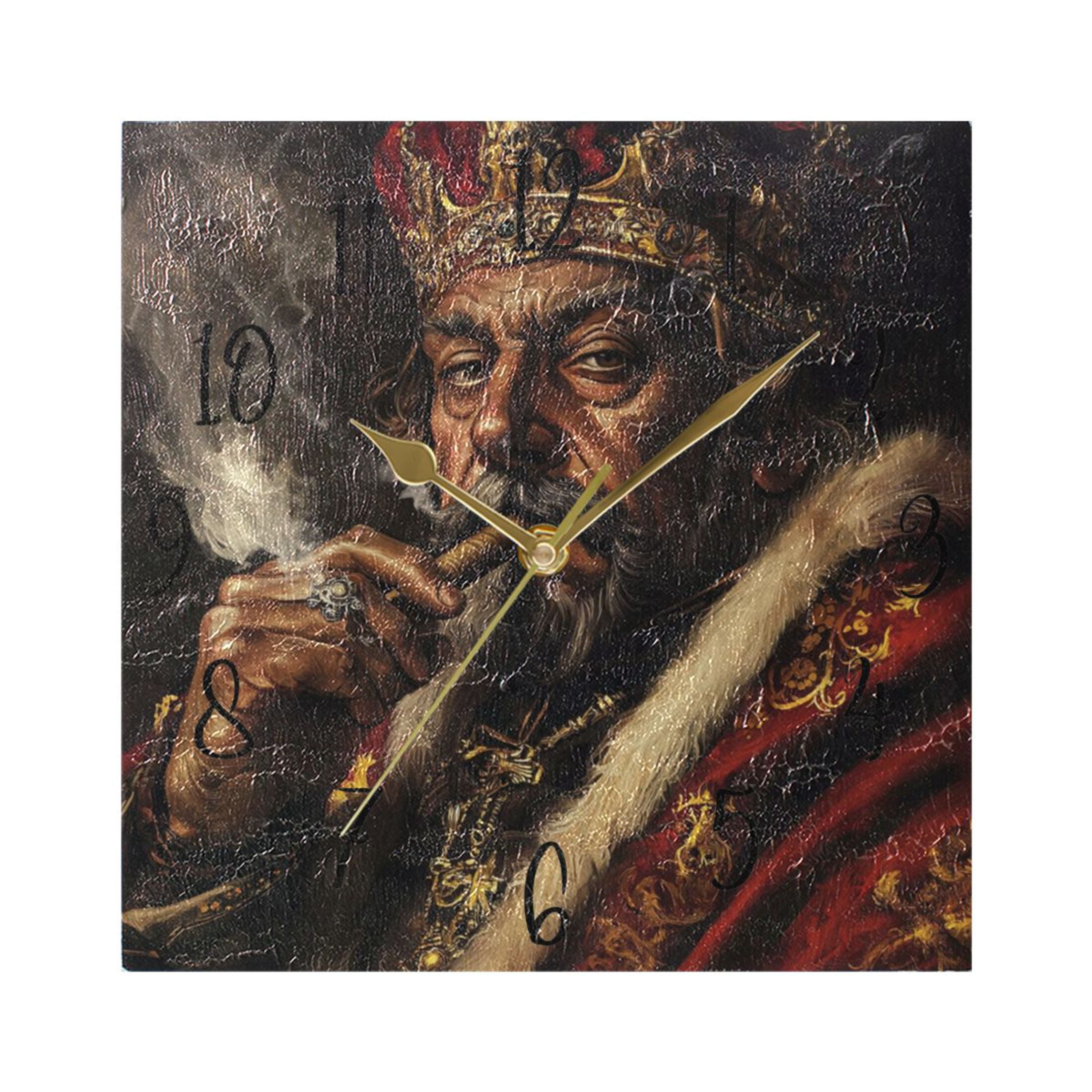 WOBOGO Kings Smoking Cigars Wall Clock 7.78 Inch Battery Operated ...