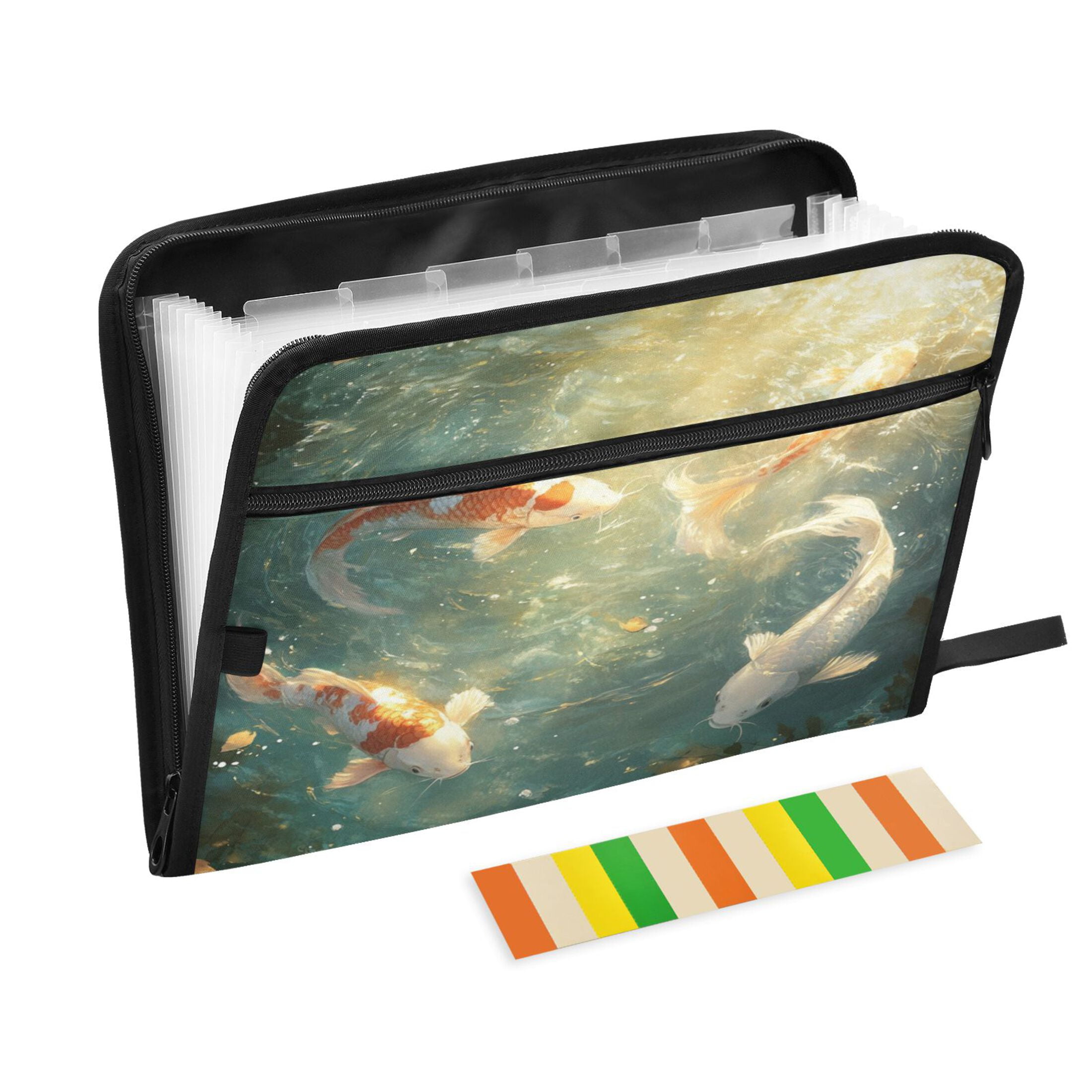WOBOGO Koi Fish Expanding File Folder Letter Size Accordion Filing ...