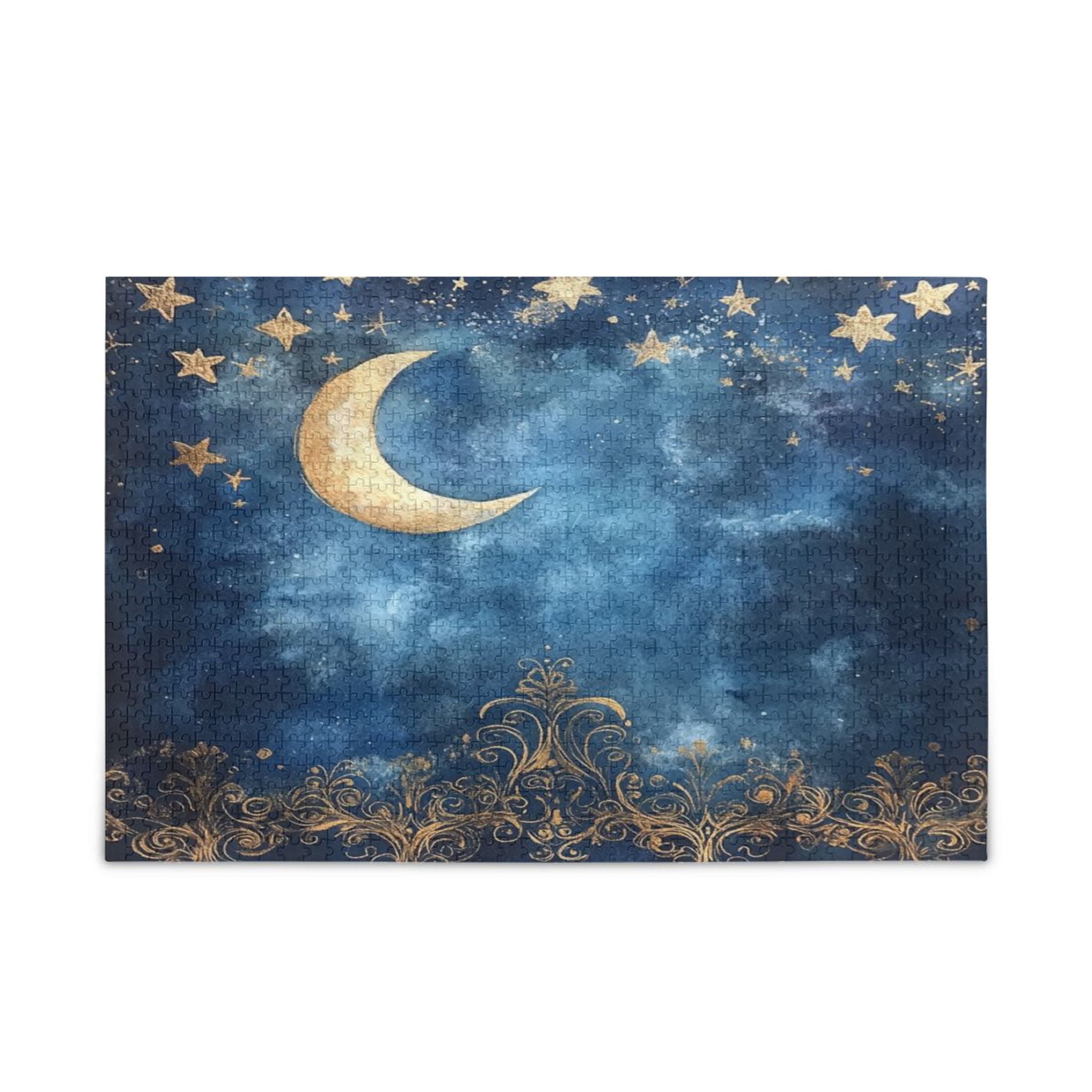 WOBOGO Lacy Night Sky Puzzle Challenge 500 Piece Jigsaw Suitable for ...