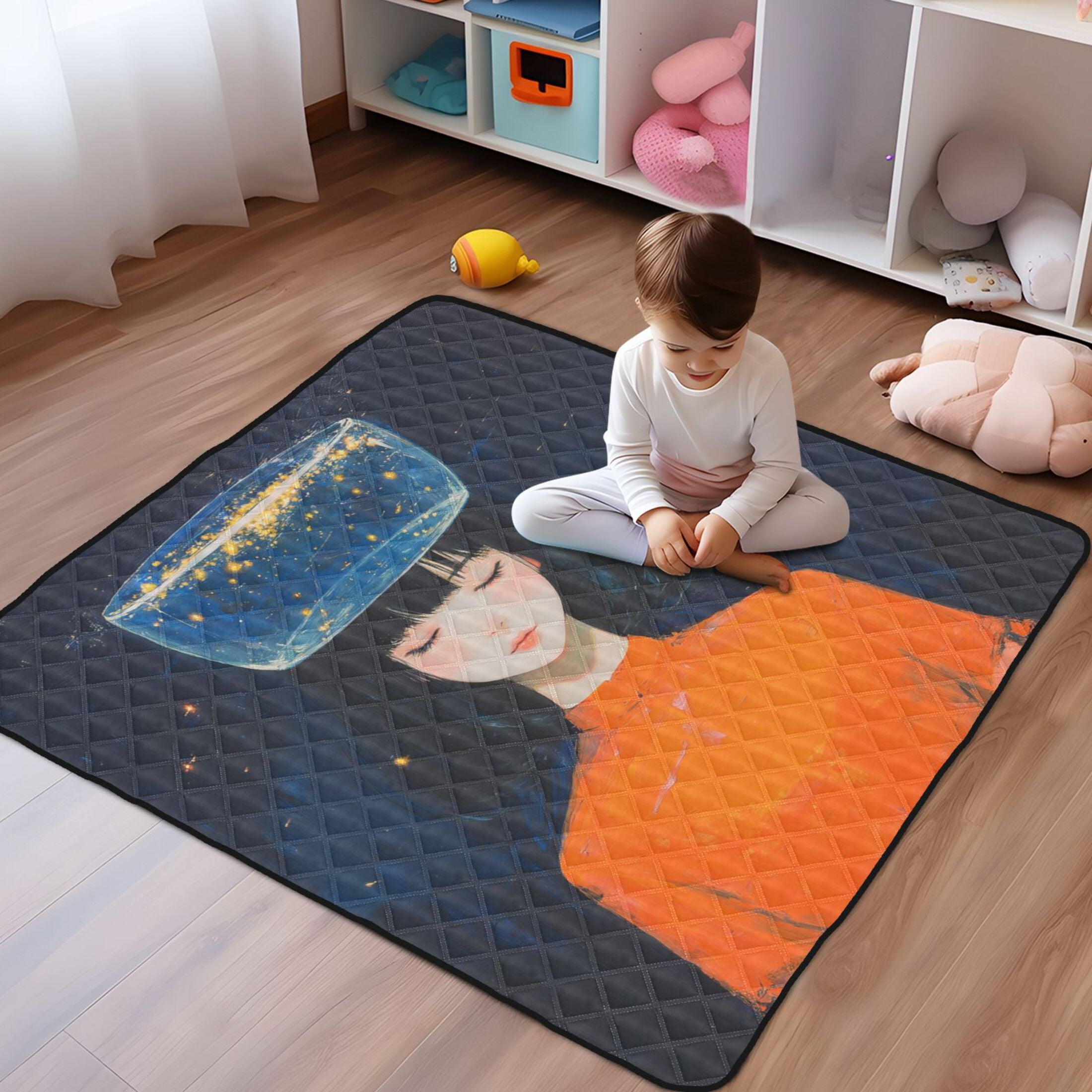 WOBOGO Lass on Top Of A Fishbowl Baby Playmats Extra Large Waterproof ...