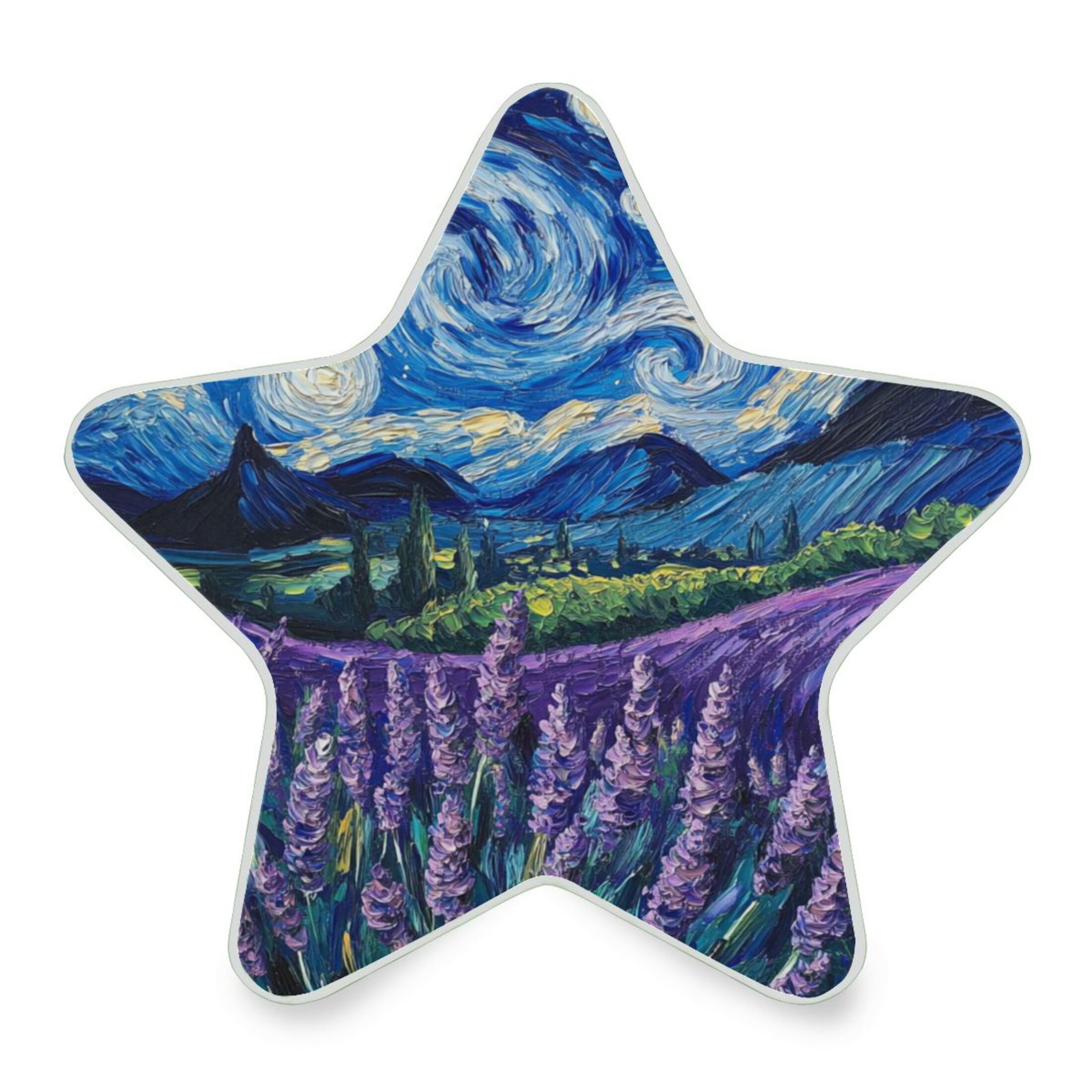 WOBOGO Lavender Starry Night LED Star Night Light 0.2 Watt Wall Plug ...