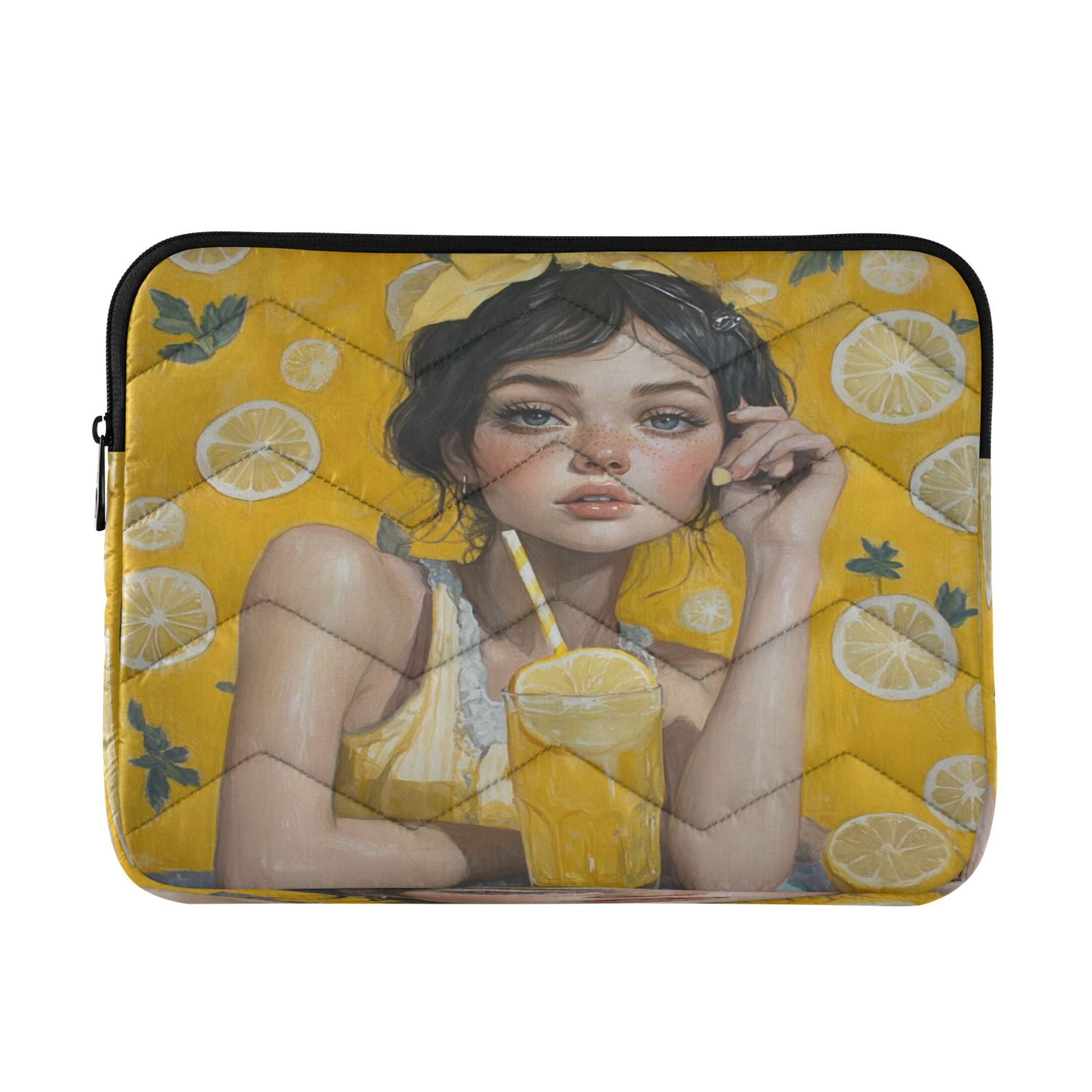 WOBOGO Lemonade Lass Laptop Sleeve 15.7 inch Lightweight Zipper Design ...