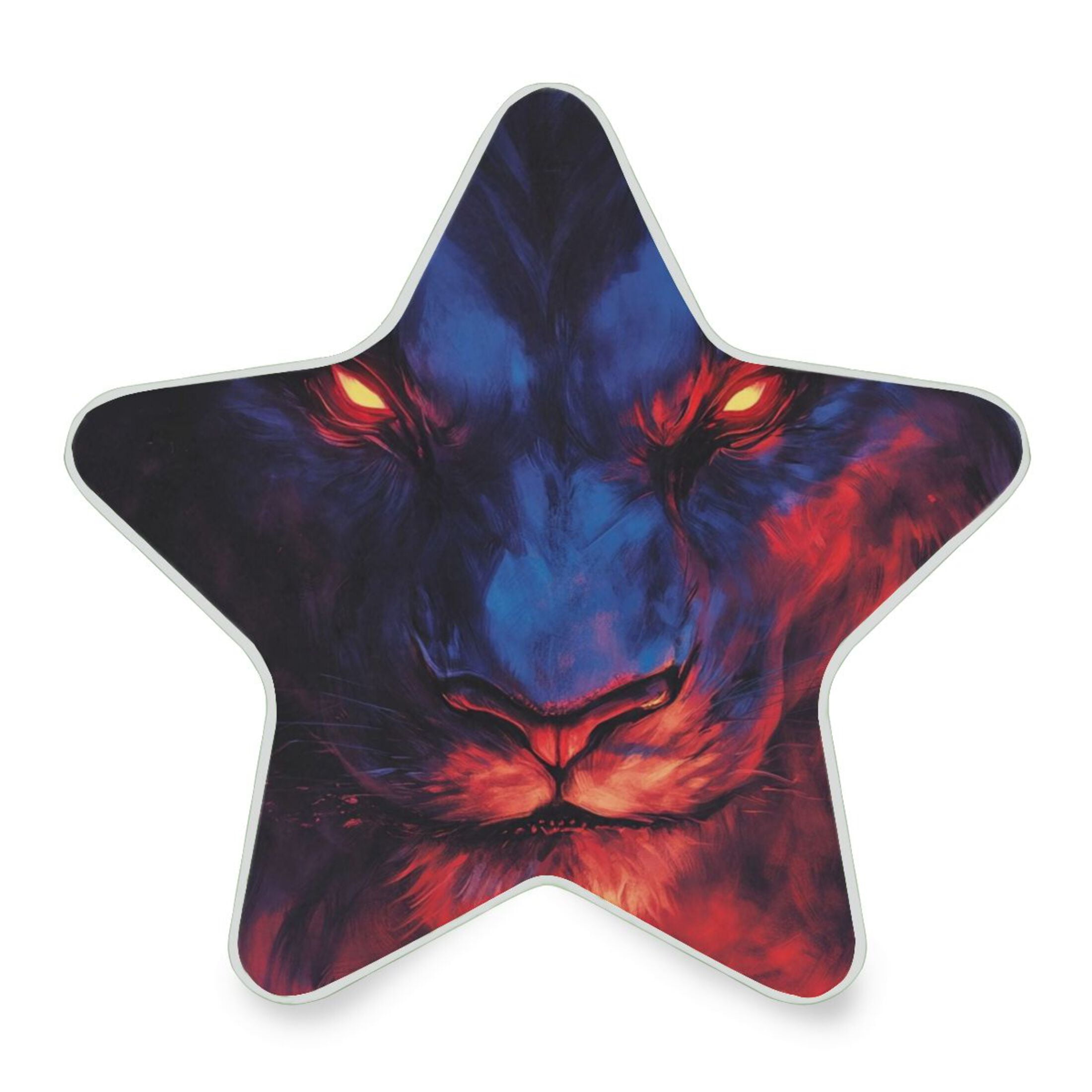 WOBOGO Lion Face with Glowing Eyes LED Star Night Light 0.2 Watt Wall ...
