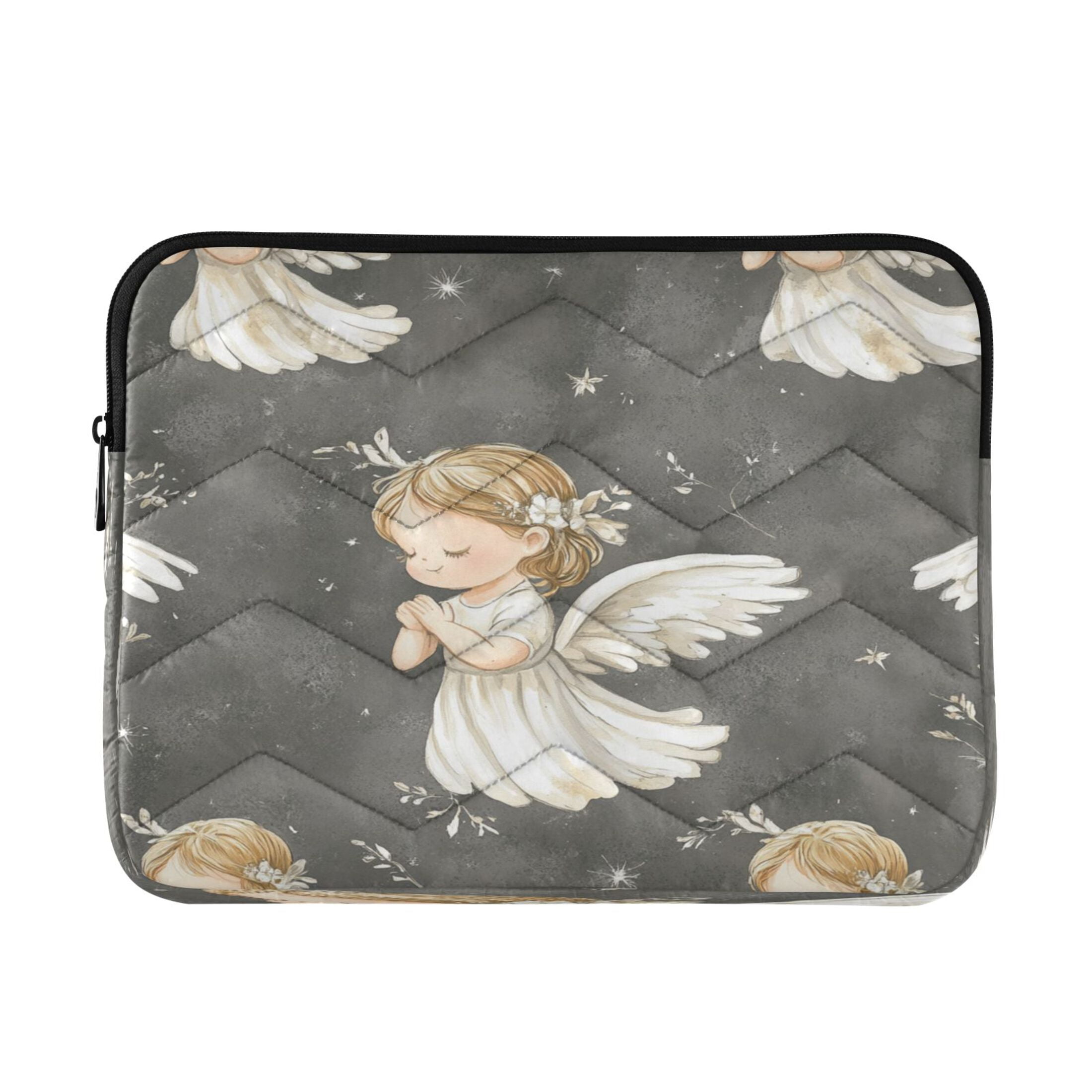 WOBOGO Little Angels with White Wings Pattern Laptop Sleeve 13.4 inch ...