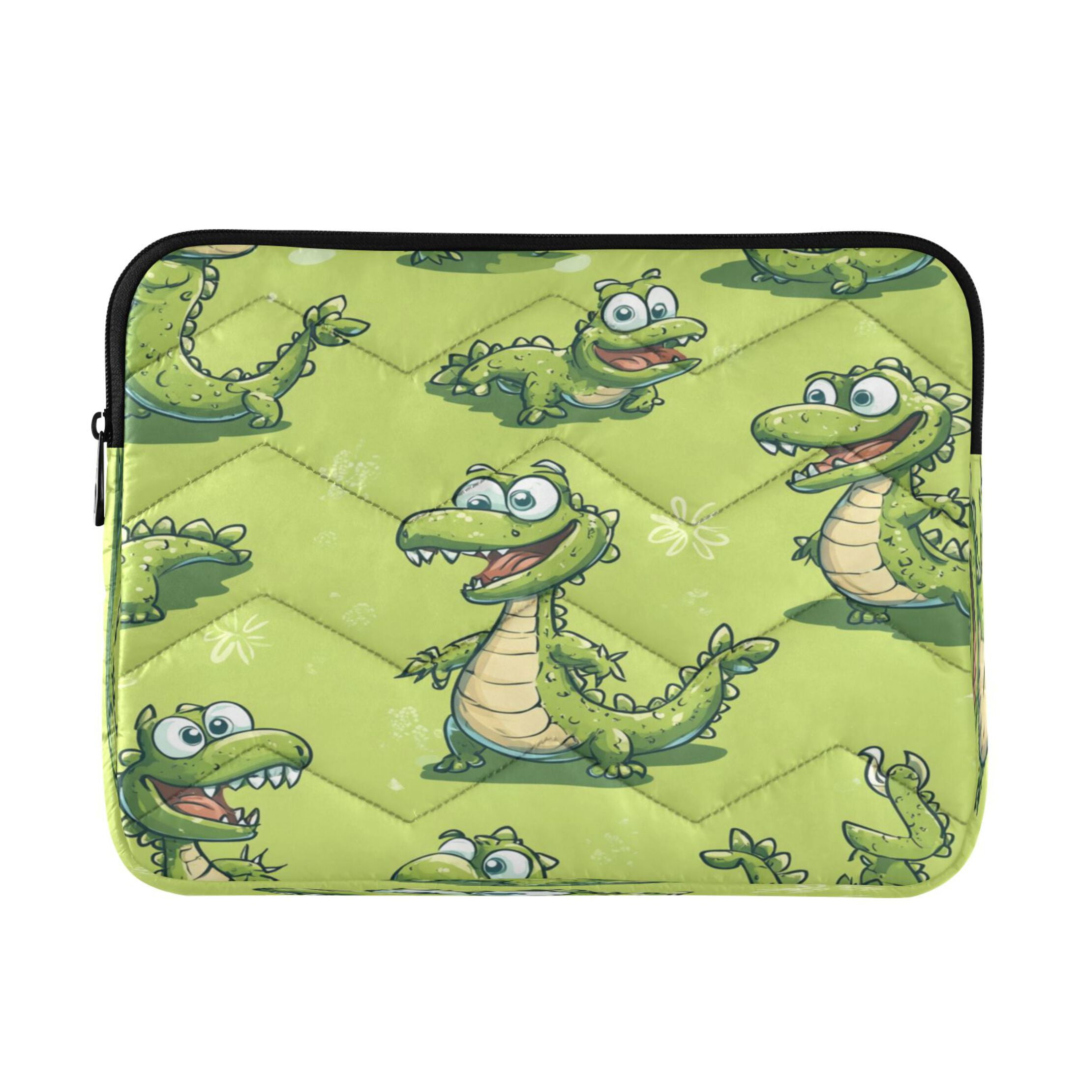 WOBOGO Lovely Cartoon Crocodile Laptop Sleeve 15.7 inch Lightweight ...