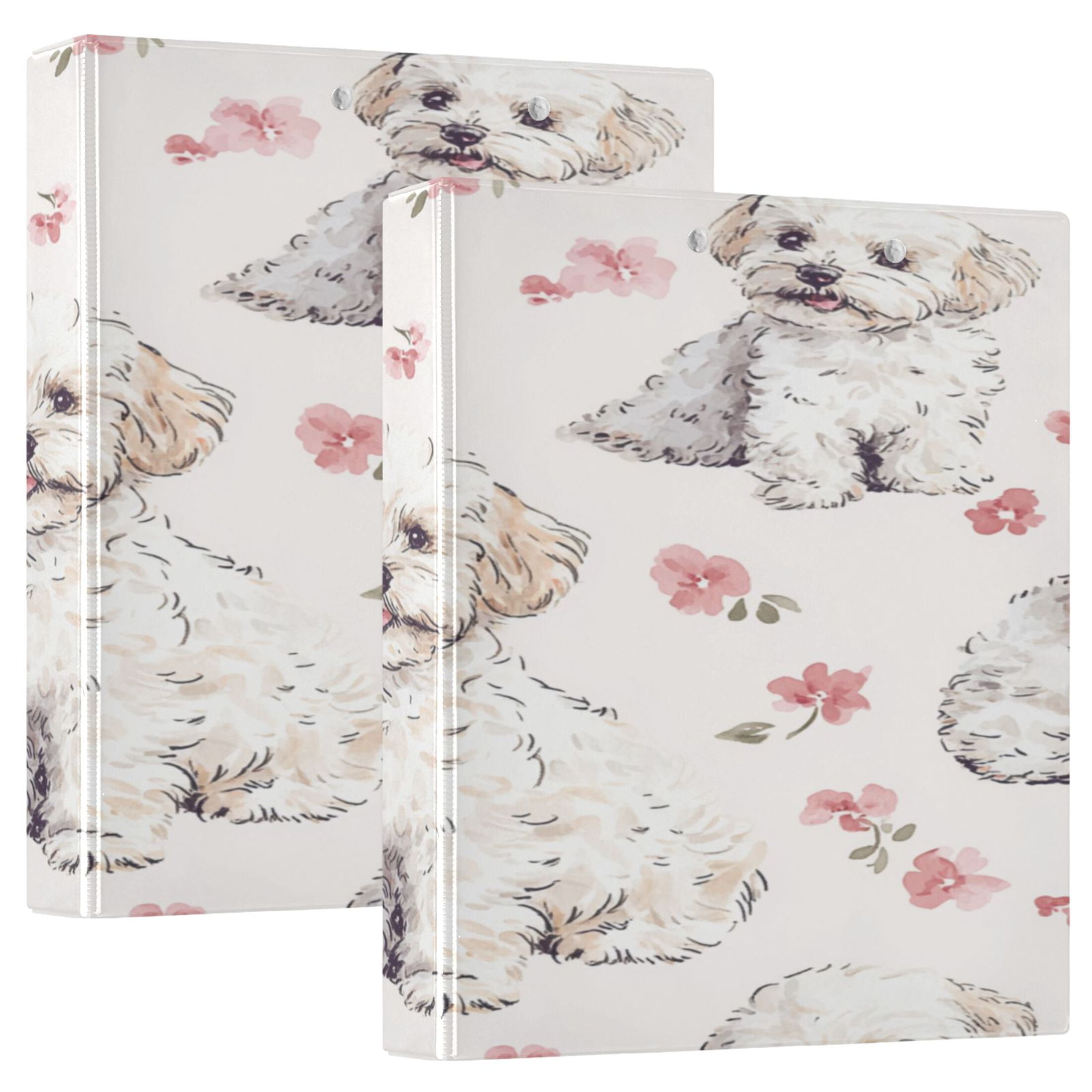 WOBOGO Lovely Dog File Folders Extra Large Capacity to Hold 200 Sheets ...
