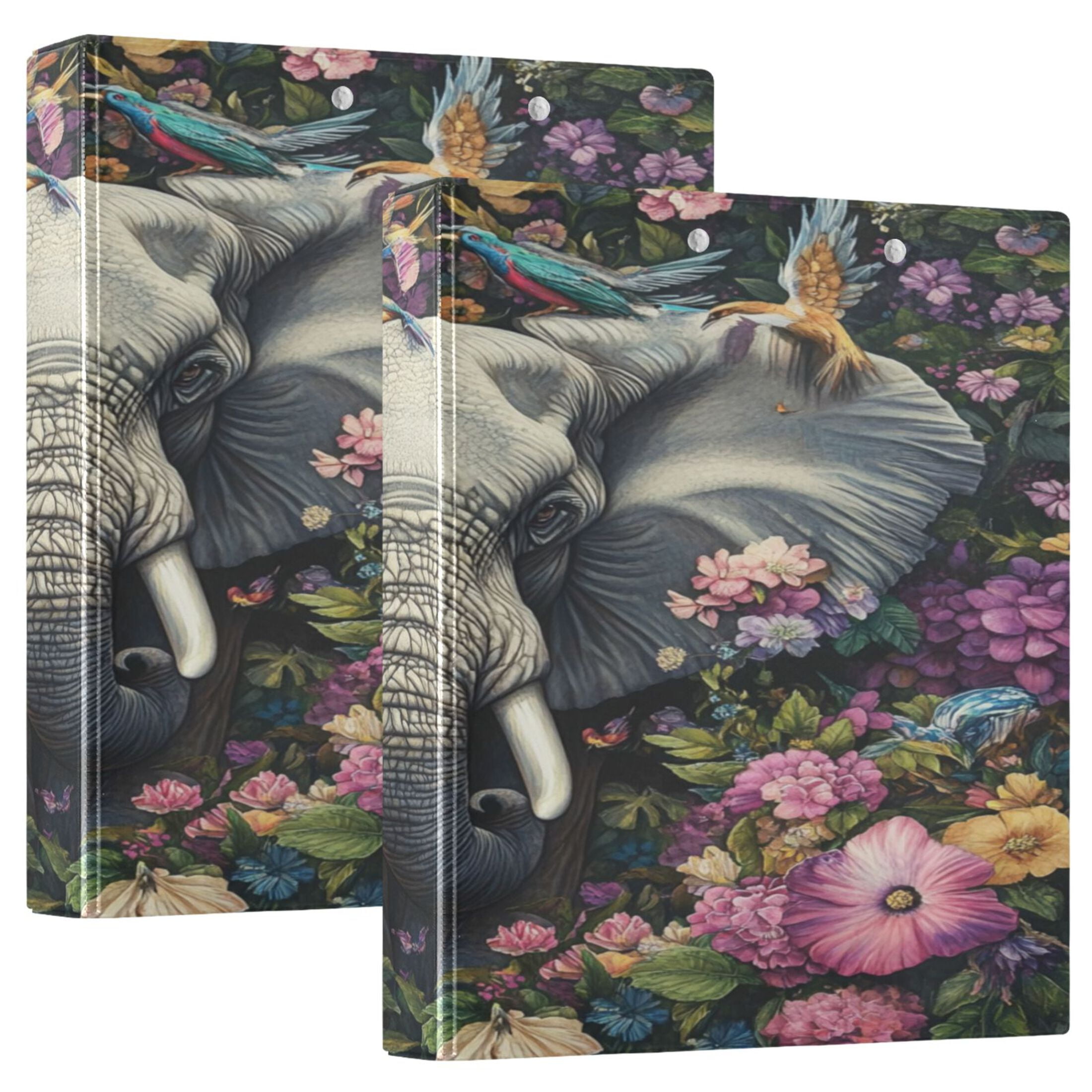 WOBOGO Majestic Elephant File Folders Extra Large Capacity to Hold 200 ...