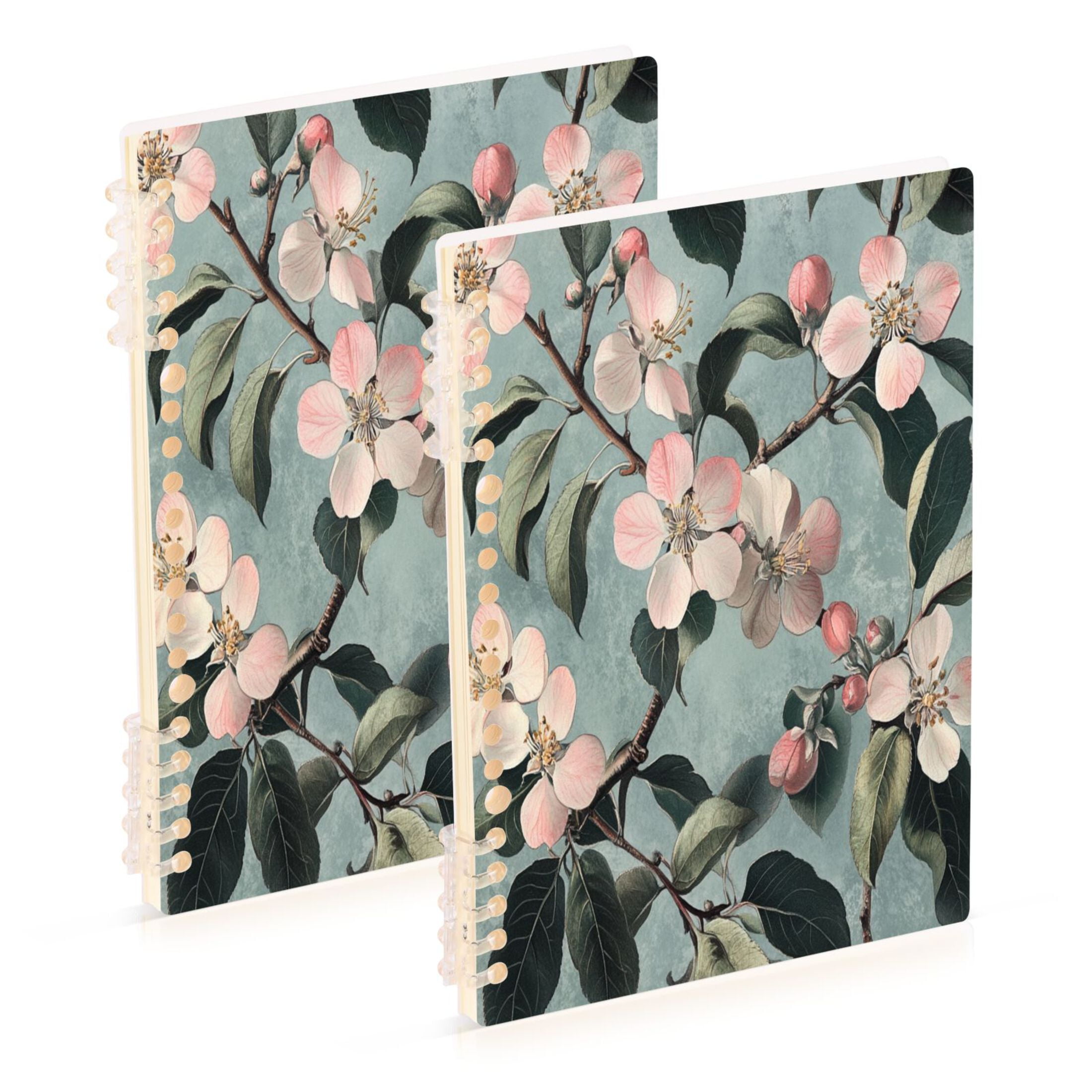 WOBOGO Malus Spectabilis Notebook College Horizontal Grid Paper Ink ...