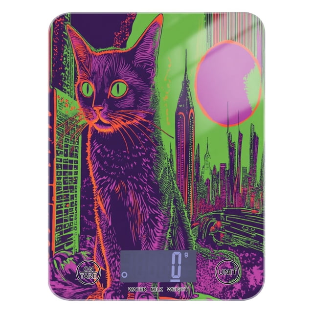 WOBOGO Moebius Cat Kitchen Scale Digital Gram and Ounce Weighing for ...