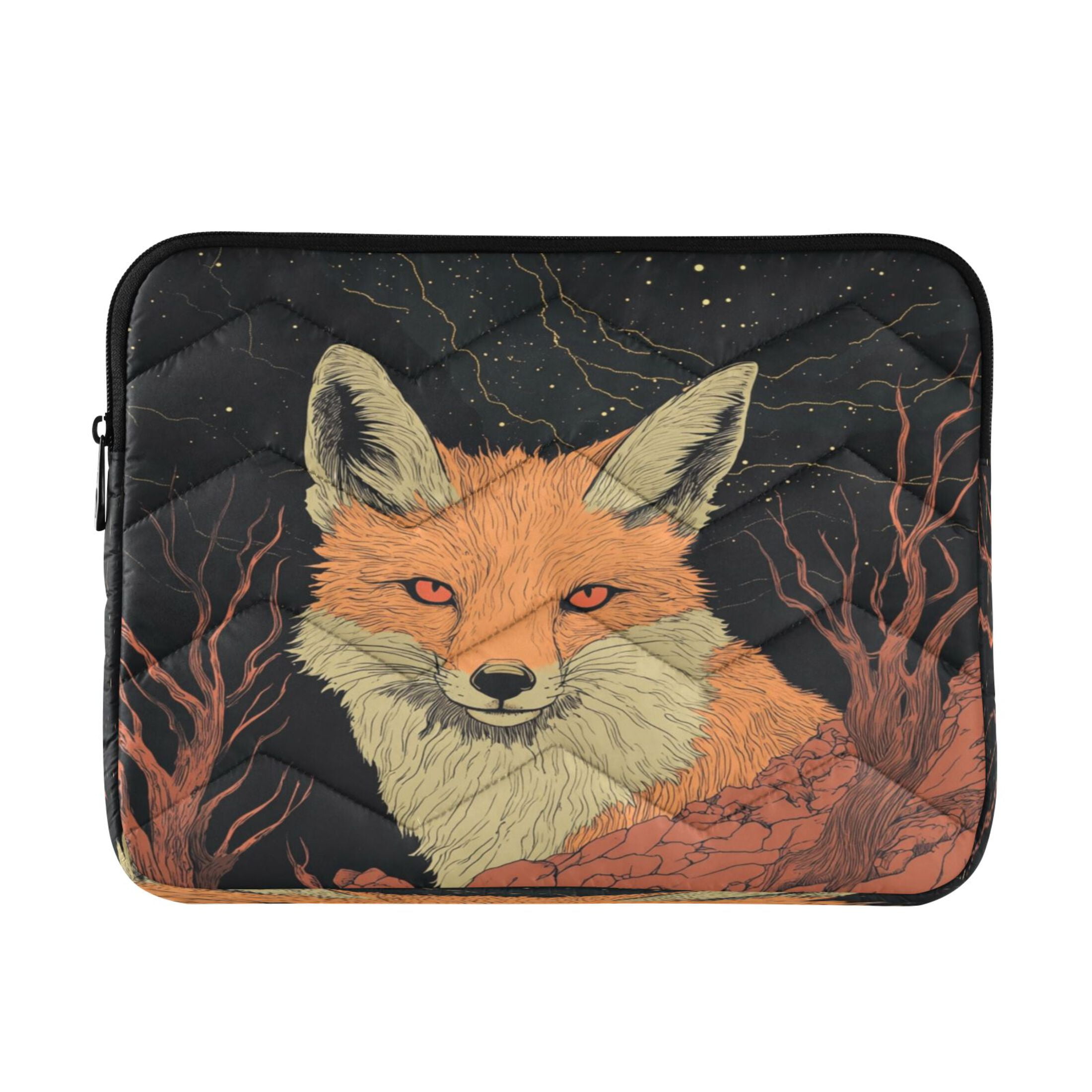 WOBOGO Night Orange Fox Laptop Sleeve 15.7 inch Lightweight Zipper ...