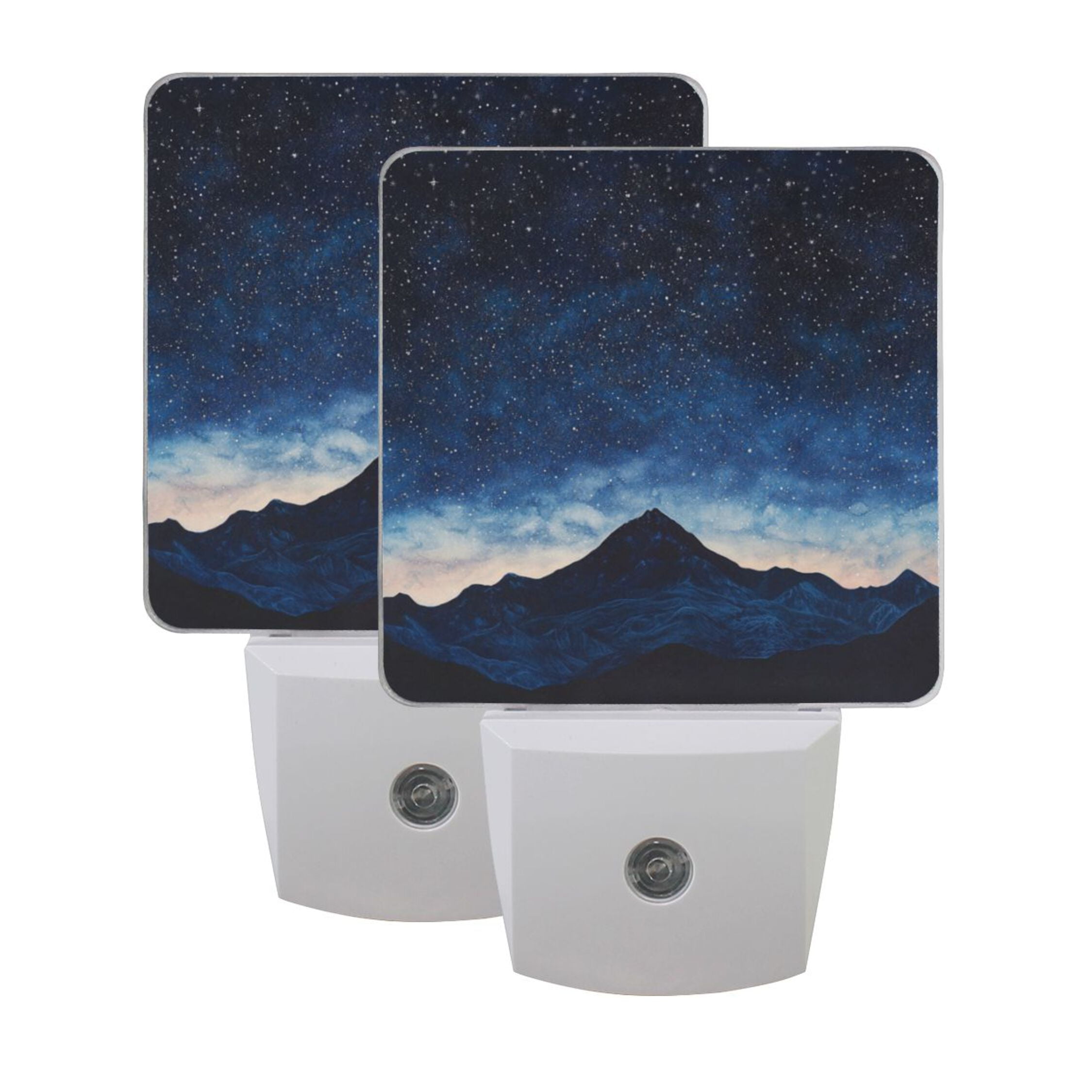 WOBOGO Night View Of Stars LED Night Light 2 Pcs Set 0.5 Watt Wall Plug ...