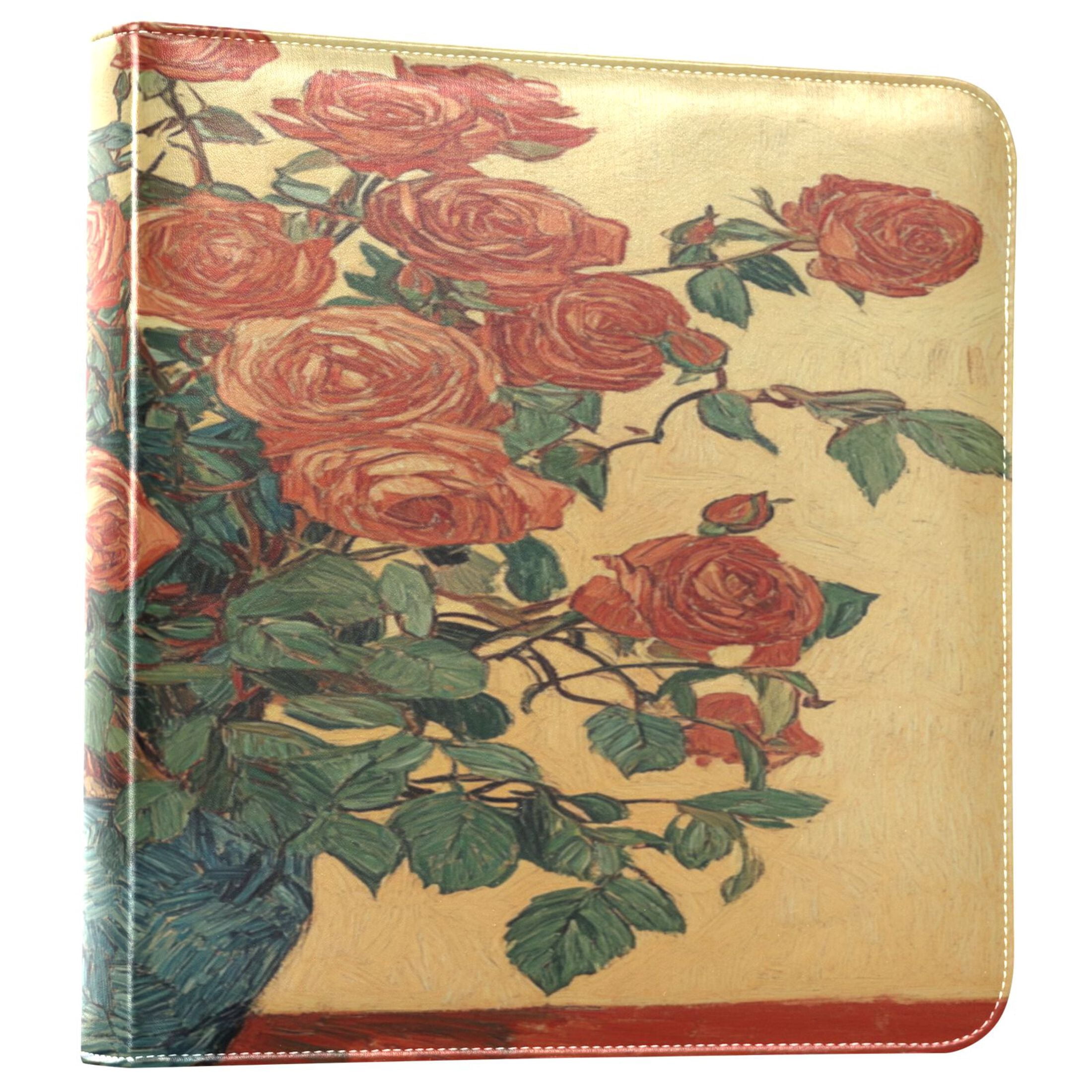 WOBOGO Oil Painting Patterns for Red Rose Pots Photo Albums 20 pages ...