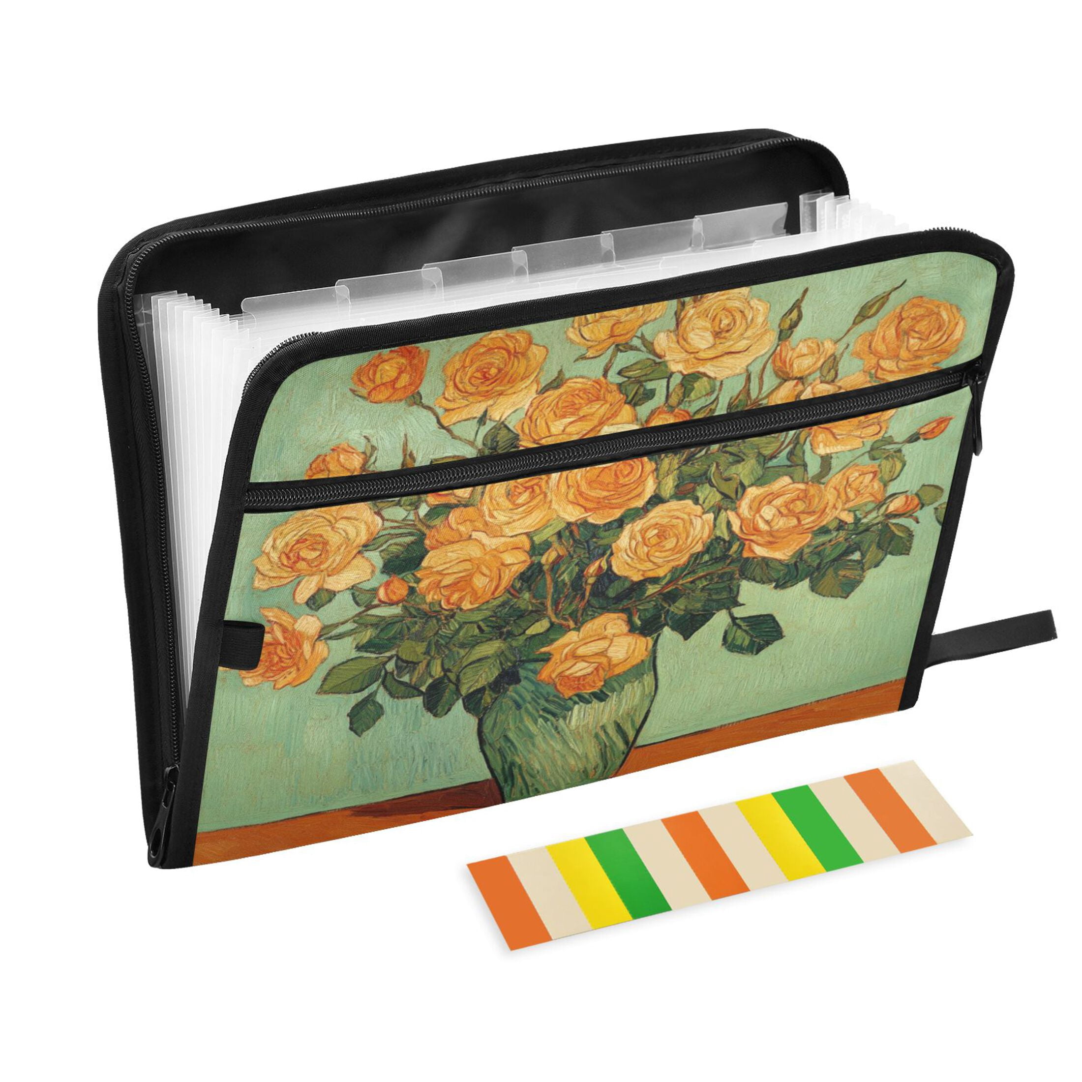 WOBOGO Oil Painting Patterns for Yellow Rose Pots Expanding File Folder ...