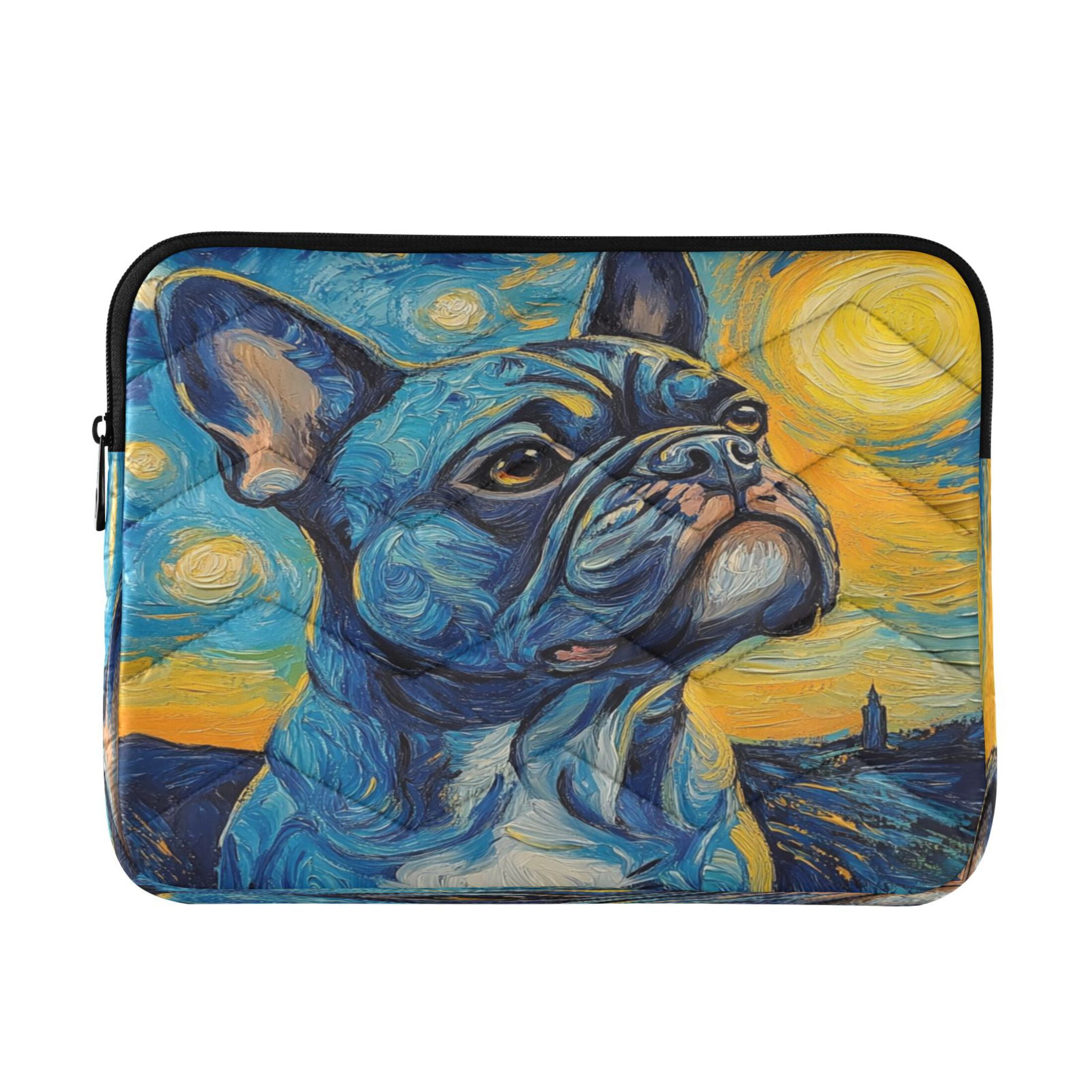 WOBOGO Oil Painting Styles Bulldog Laptop Sleeve 13.4 inch Lightweight ...