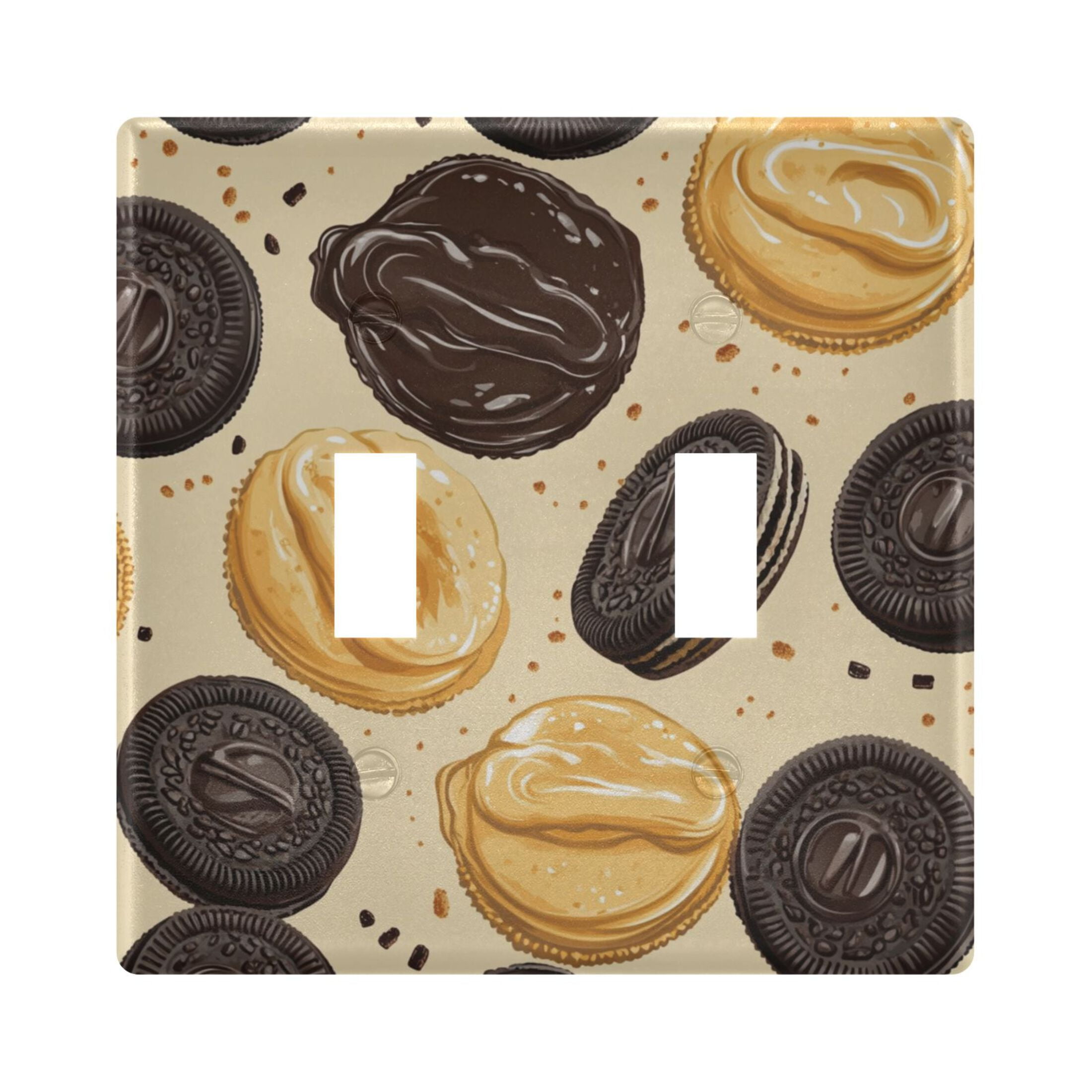 WOBOGO Oreo Cookies 2-hole Switch Plates PC Flame Retardant Plastic ...