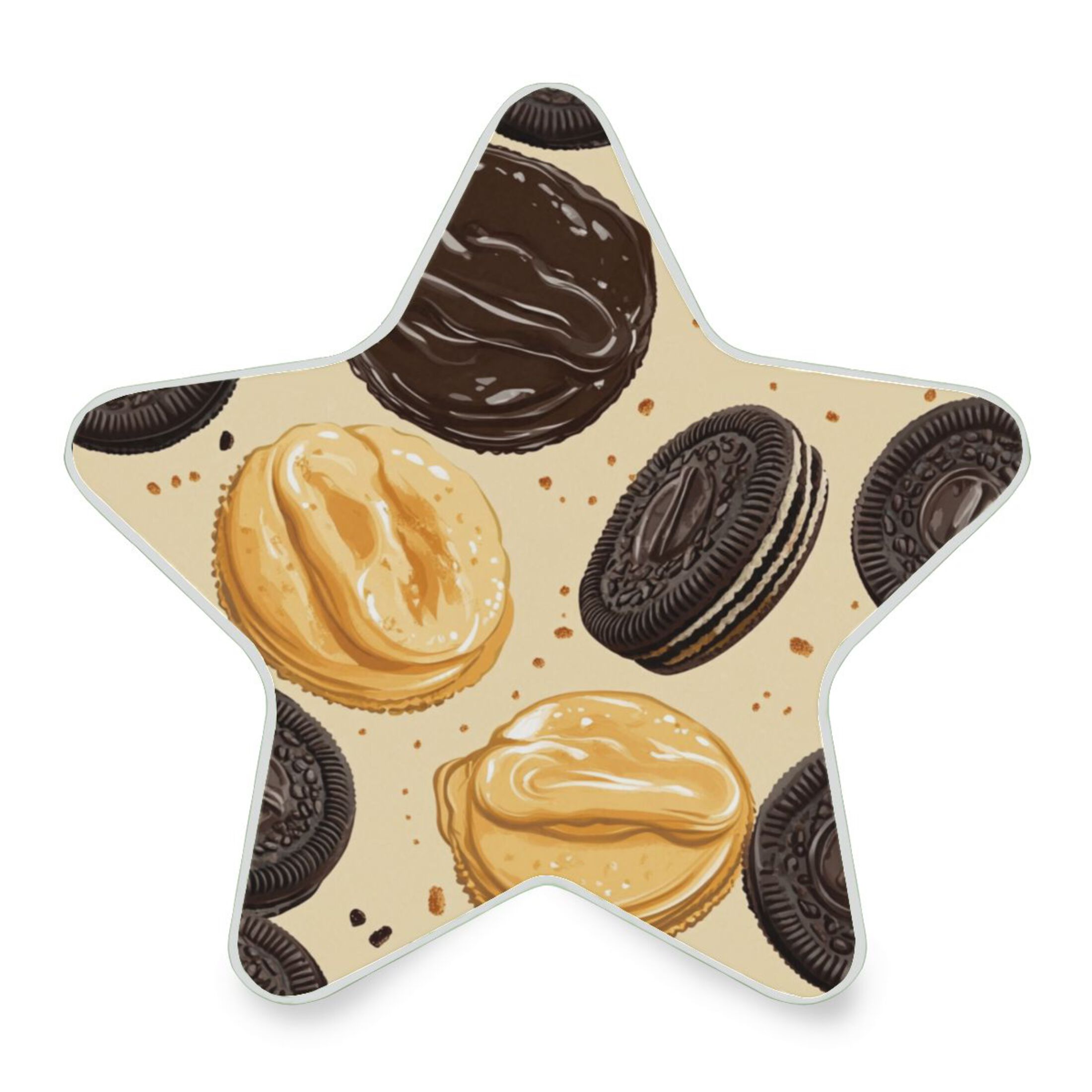 WOBOGO Oreo Cookies LED Star Night Light 0.2 Watt Wall Plug Dusk to ...