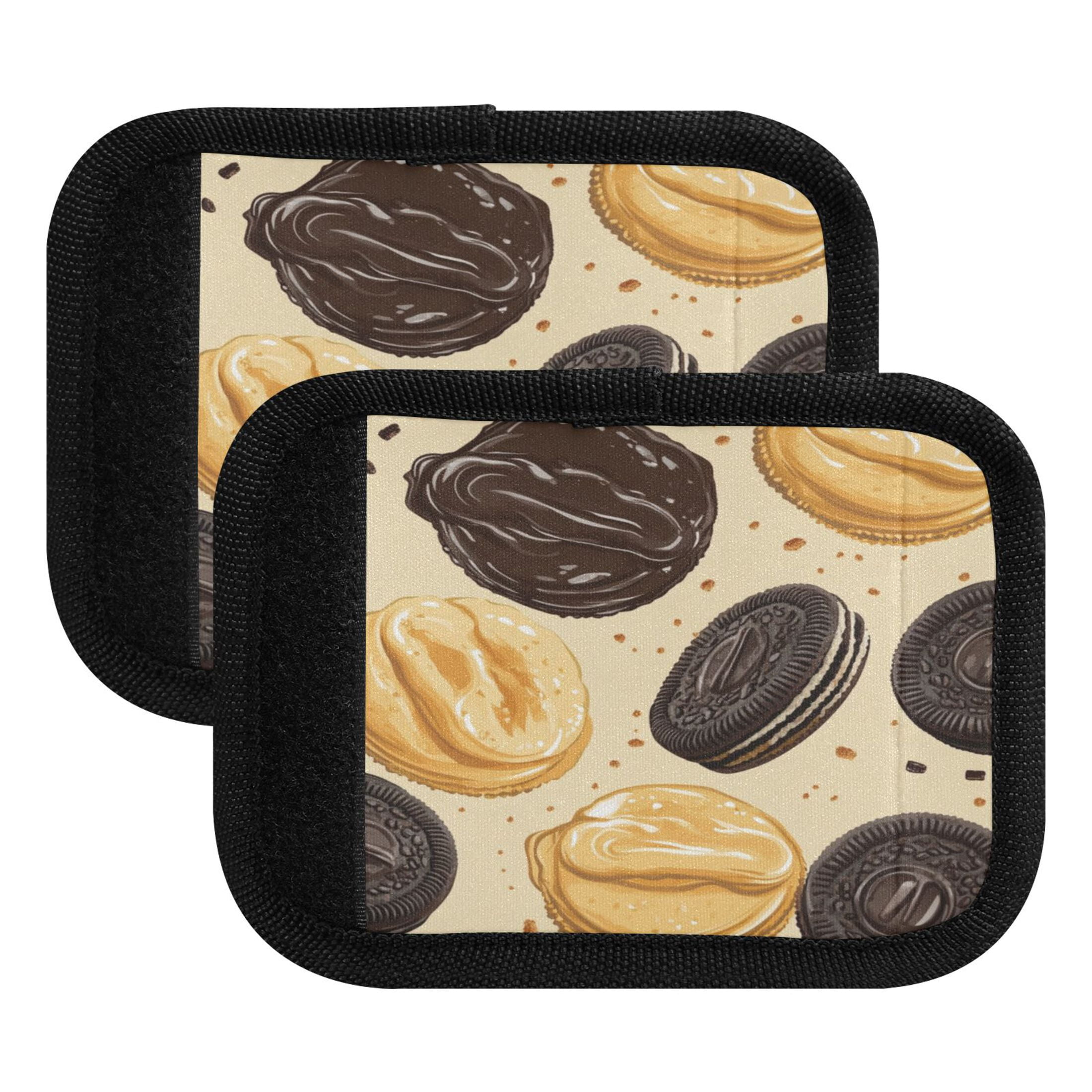 WOBOGO Oreo Cookies Luggage Handle Wrap 4Pcs Made of Neoprene is Soft ...