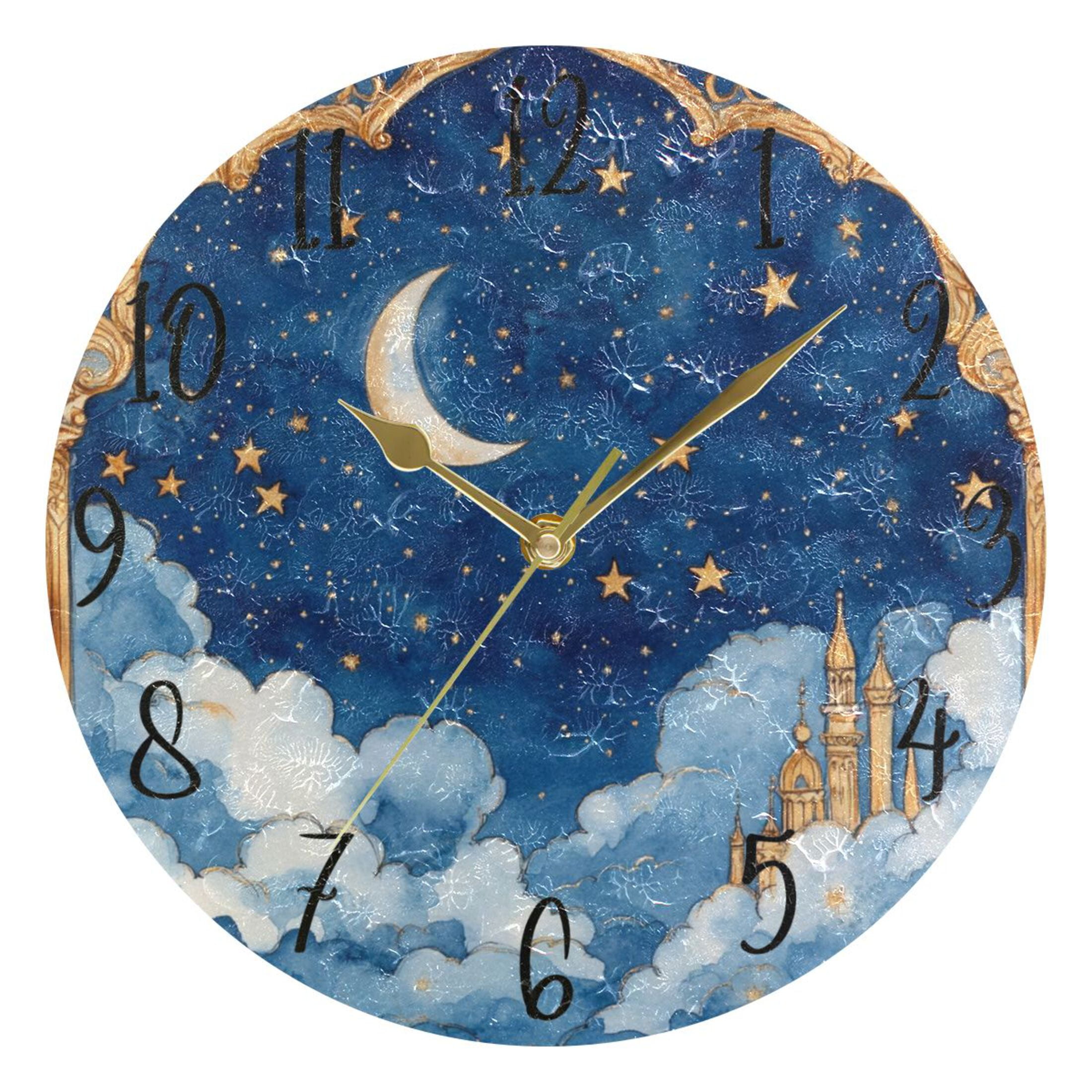 WOBOGO Palace Of Fantasy Wall Clock 10in Silent Mechanism Battery ...