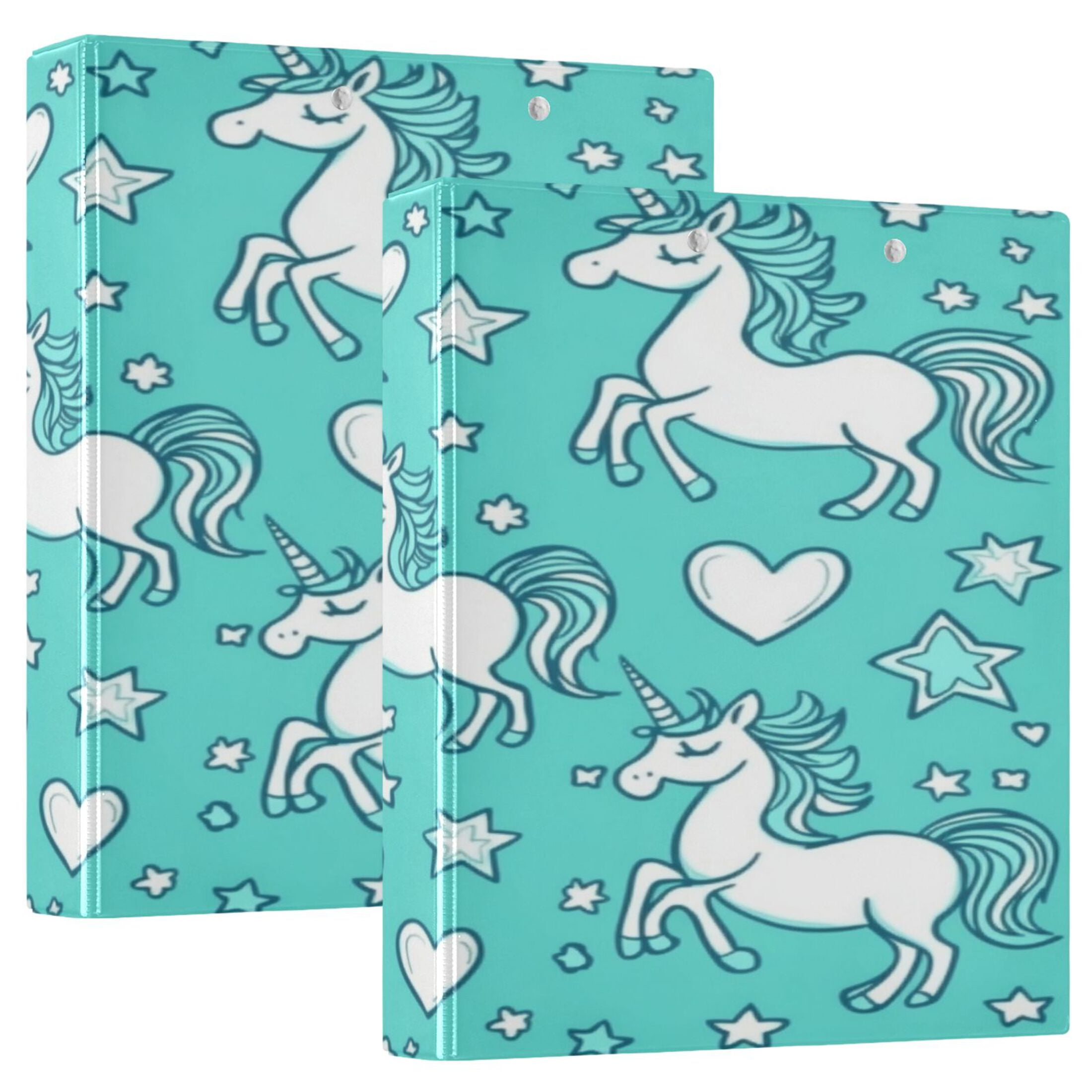 WOBOGO A Pattern with Cute Cartoon Unicorns File Folders Extra Large ...