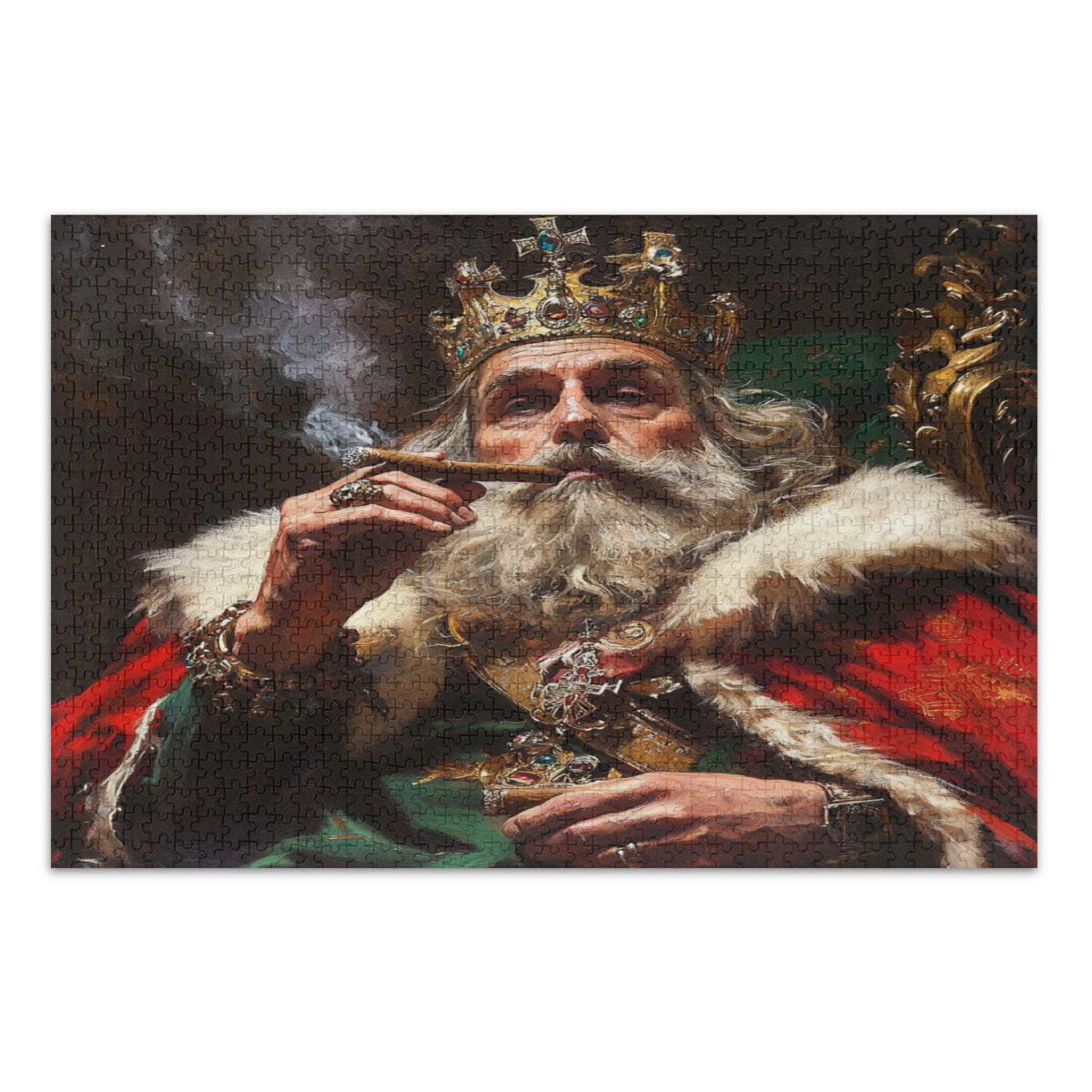WOBOGO Pictures Of Kings Smoking Jigsaw Puzzle Challenge 1000 Piece ...