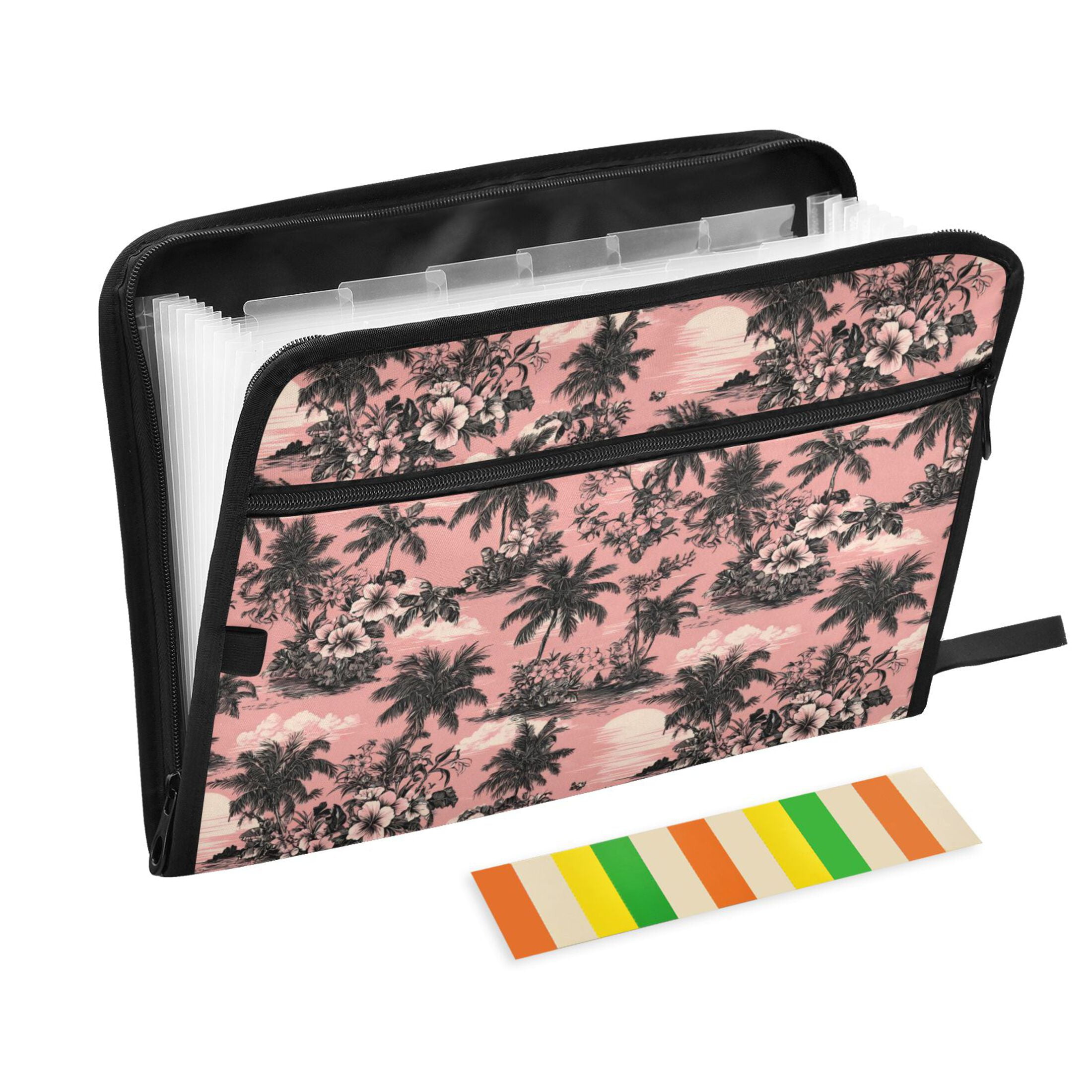 WOBOGO Pink Beach Expanding File Folder Letter Size Accordion Filing ...