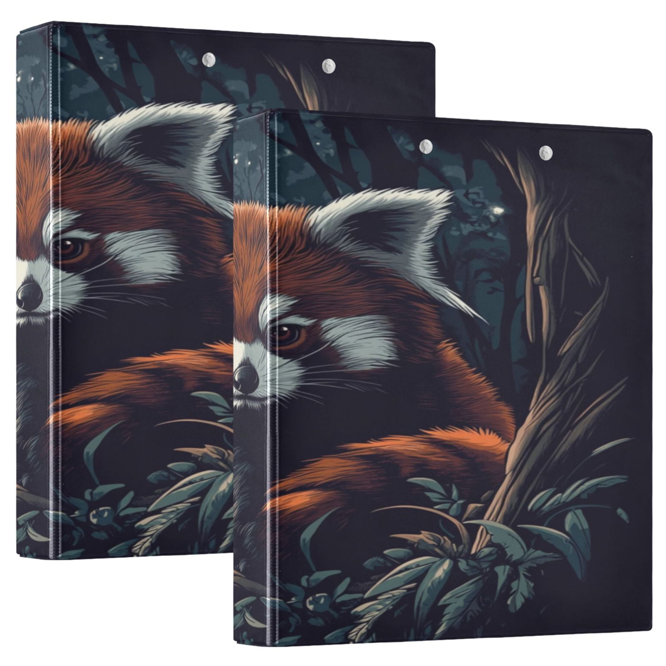 WOBOGO Red Panda in The Night File Folders Extra Large Capacity to Hold ...